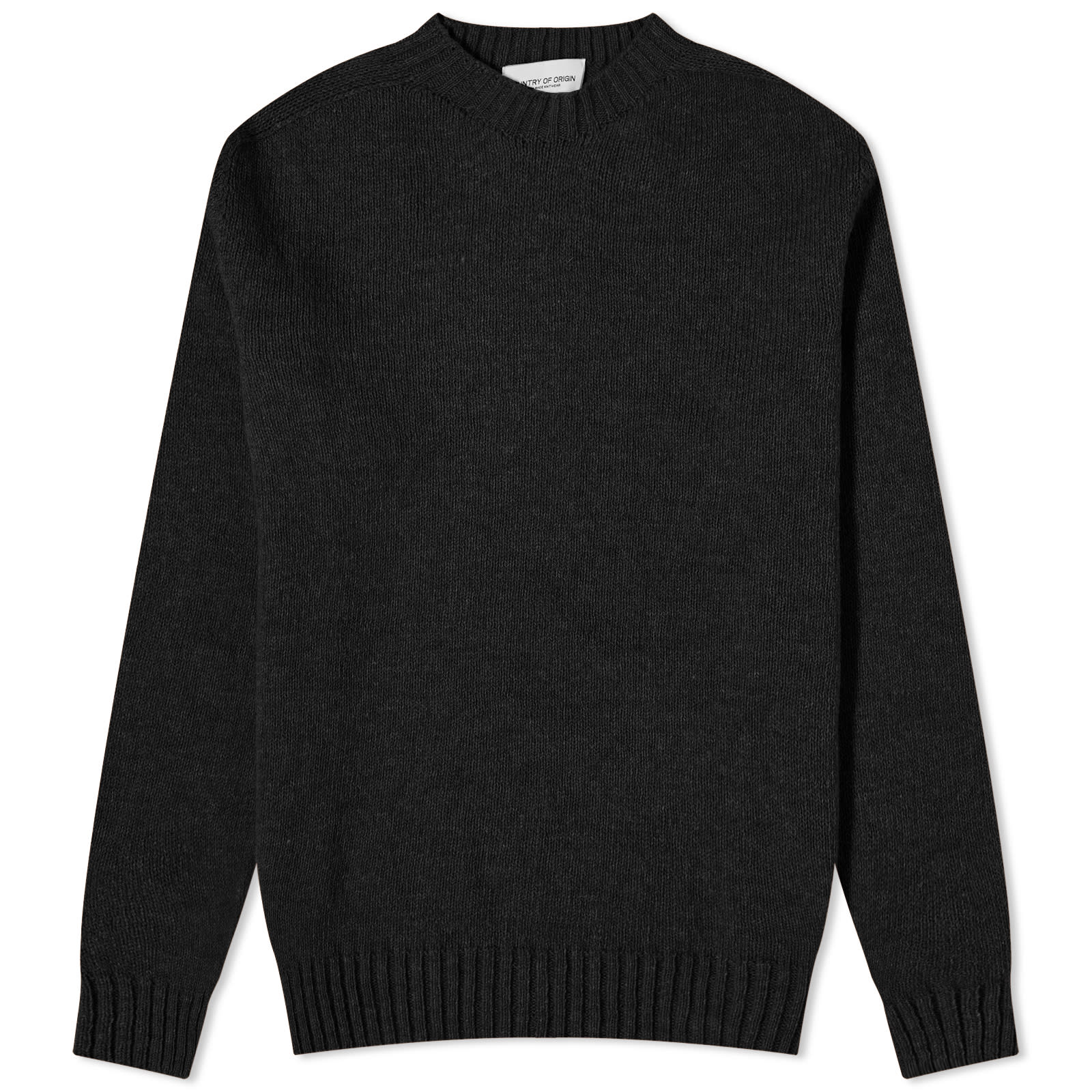 Country of Origin Supersoft Seamless Crew Knit Black | END. (US)