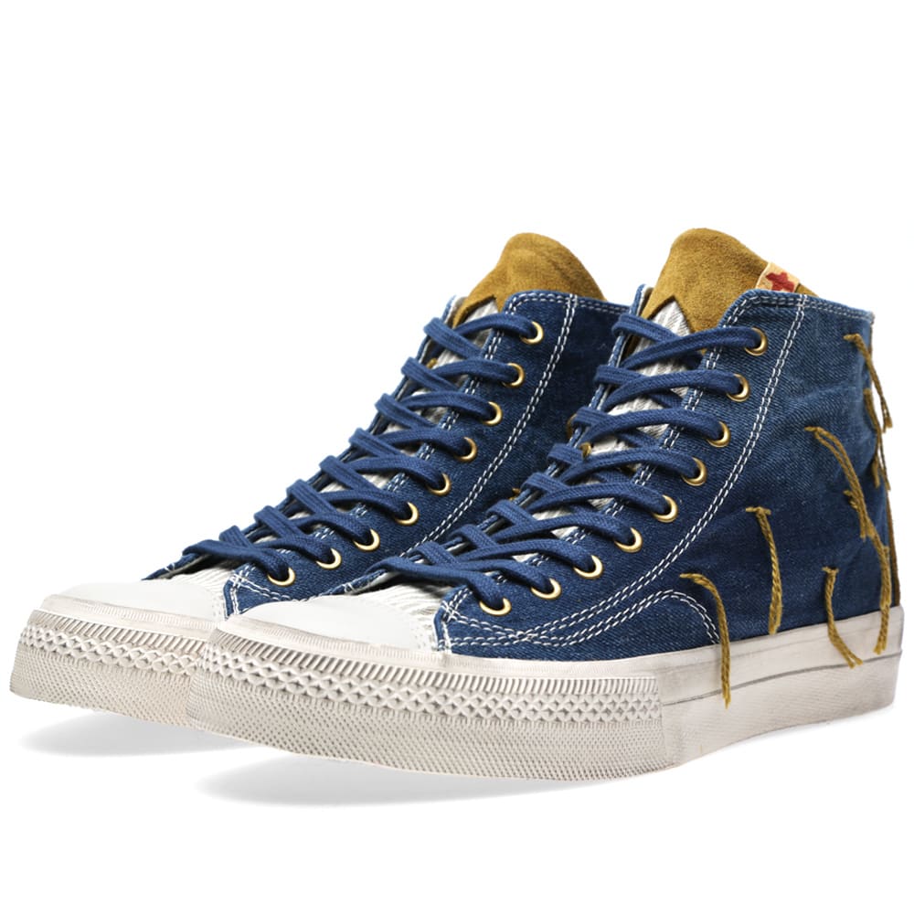 Visvim Skagway Hi Denim Patchwork Mustard | END. (GB)