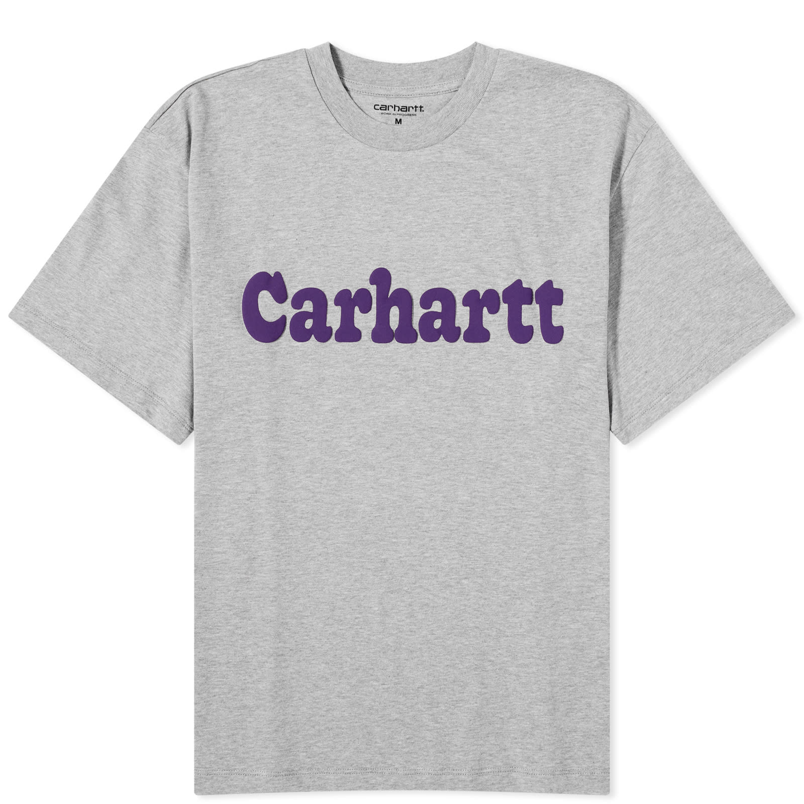 Carhartt WIP Bubbles Logo Tee Grey Heather & Cassis | END. (KR)