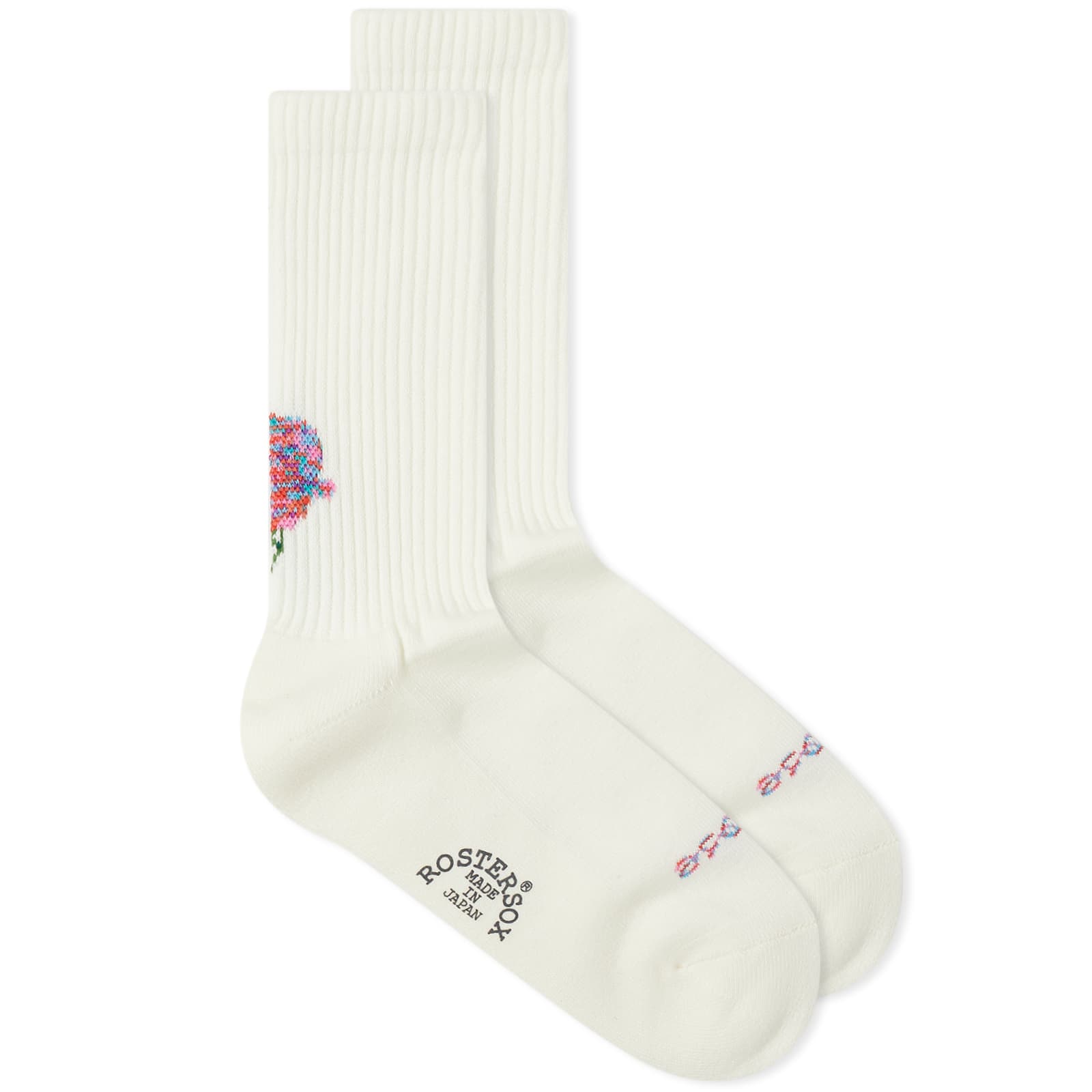Rostersox Rose Socks White | END. (US)