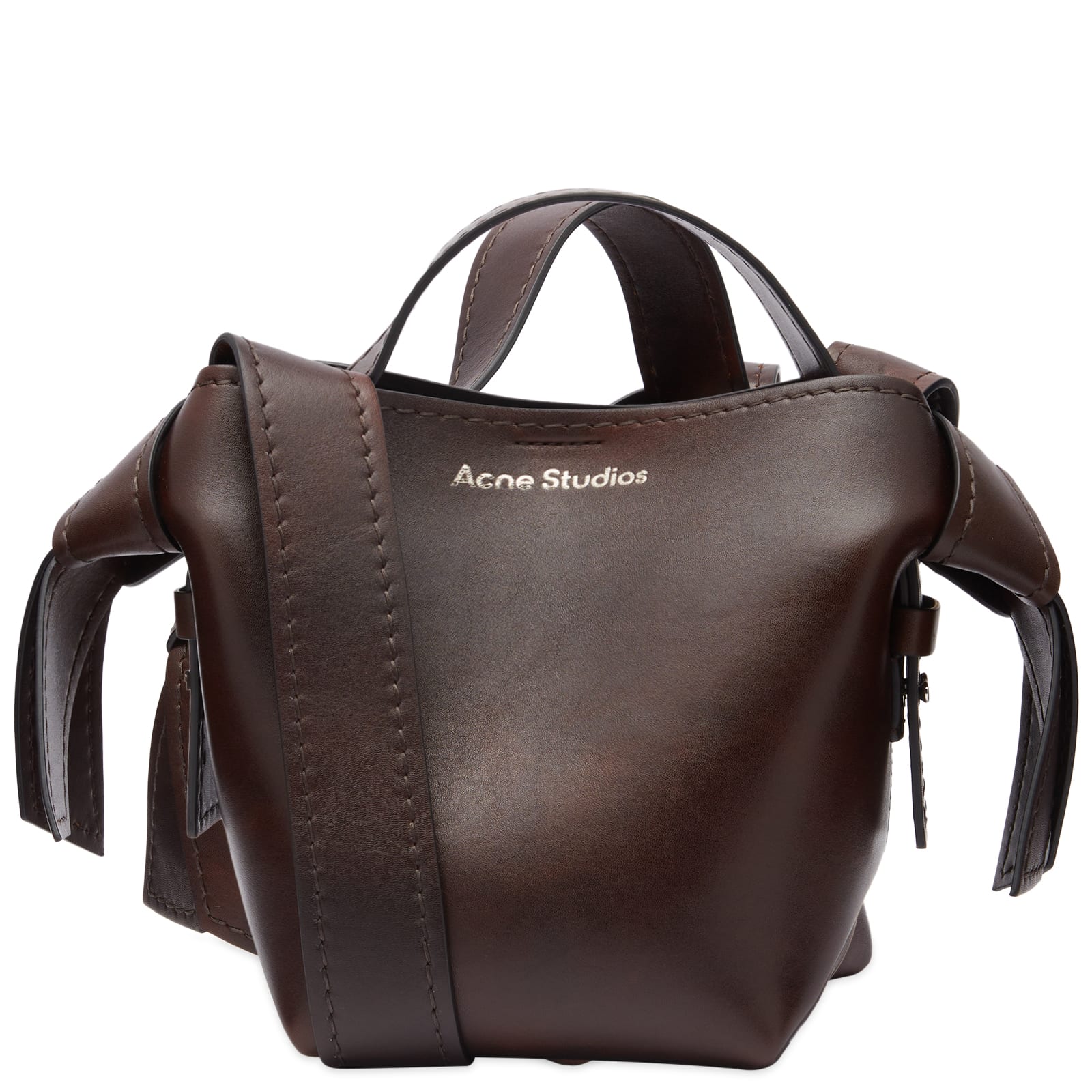 Acne Studios Musubi Mini Bag Dark Brown | END.