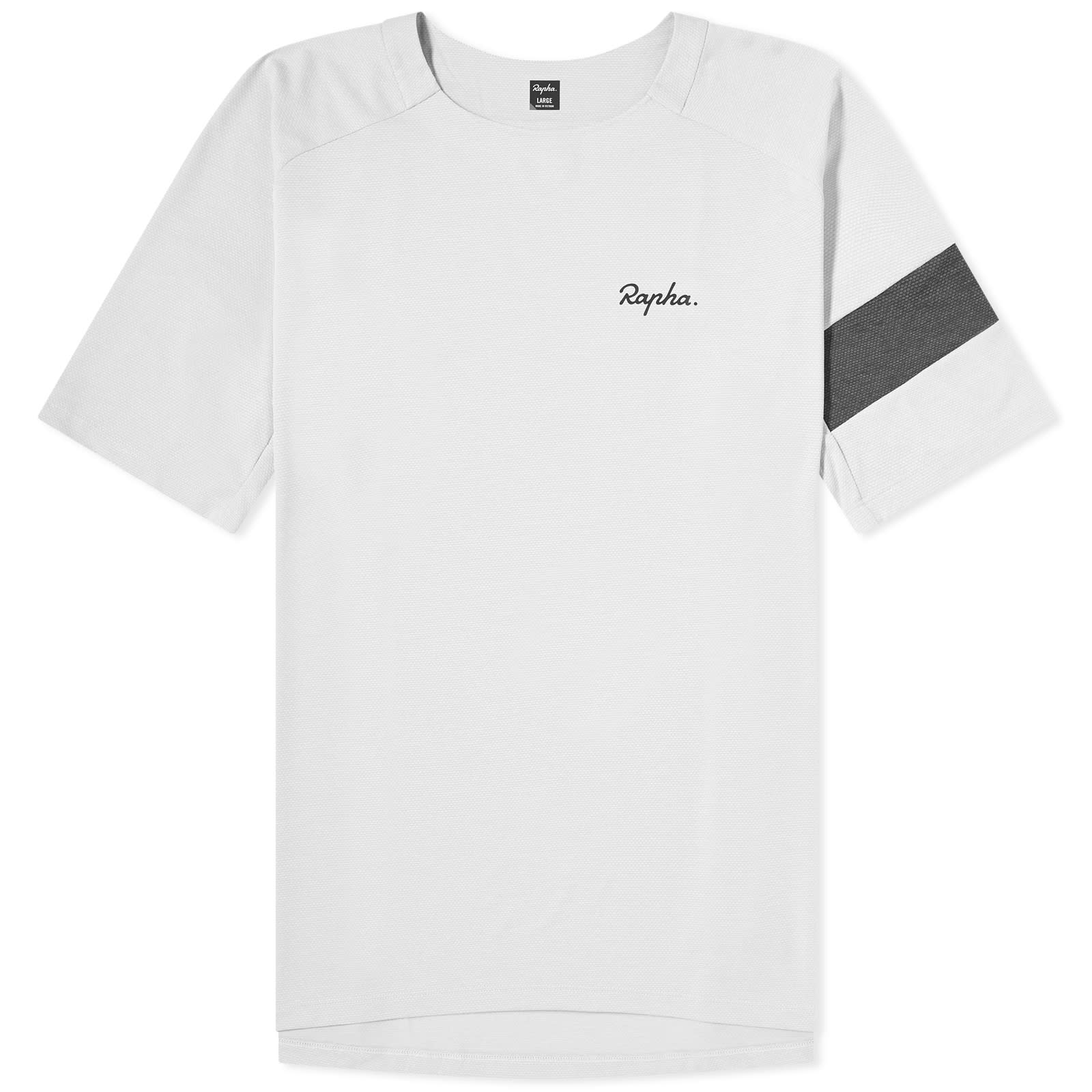 Rapha Trail Technical T-Shirt Light Grey & Black | END. (US)