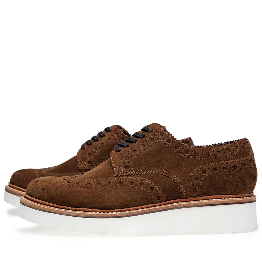 Grenson Archie V Brogue Snuff Suede | END. (GB)