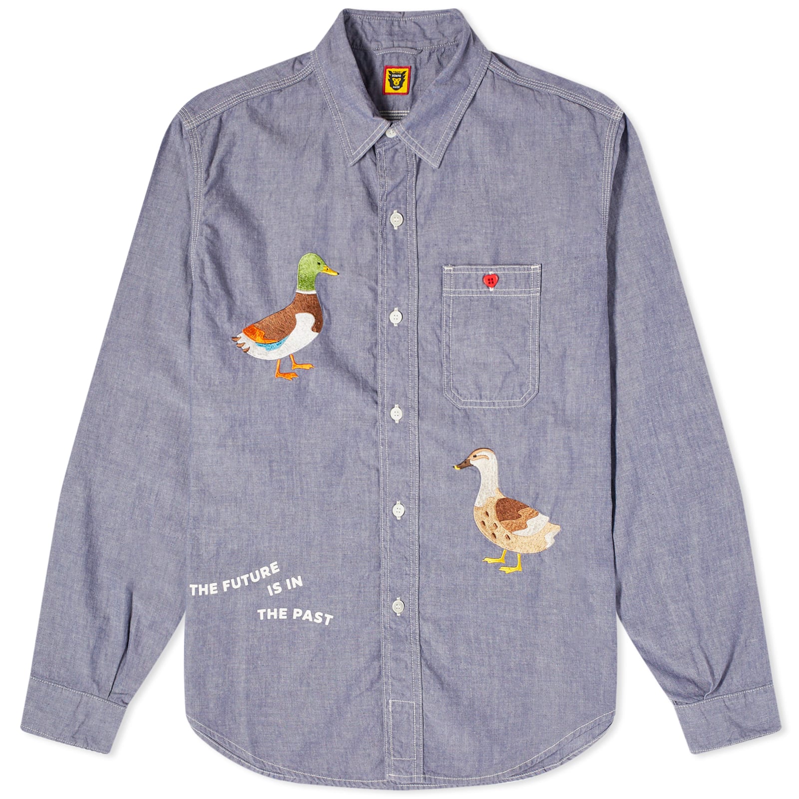 Human Made Chambray Duck Shirt Purple | END. (US)