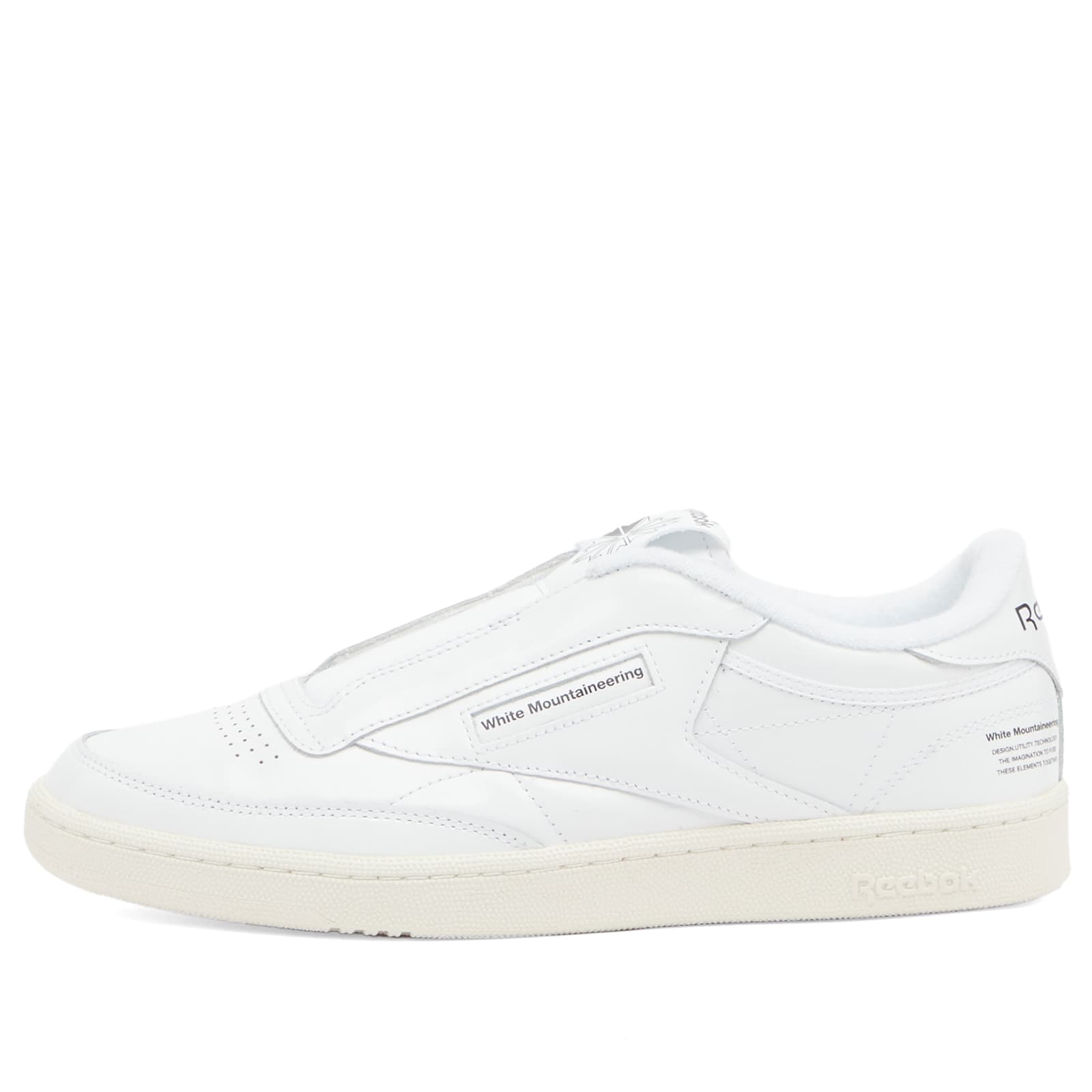 Reebok X White Mountaineering Club C 85 White, Chalk & Black | END. (GB)