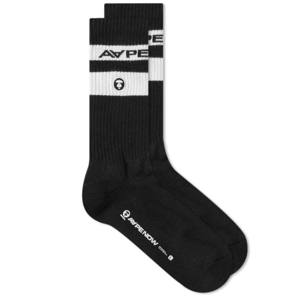 AAPE Emblem Sports Sock Black | END. (GB)