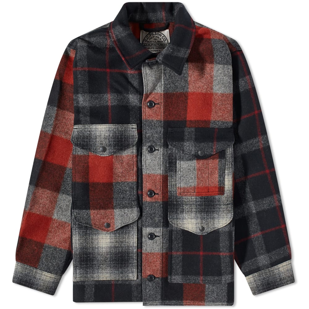 Filson 125th Anniversary Archival Mackinaw Cruiser Jacket Grey Plaid ...
