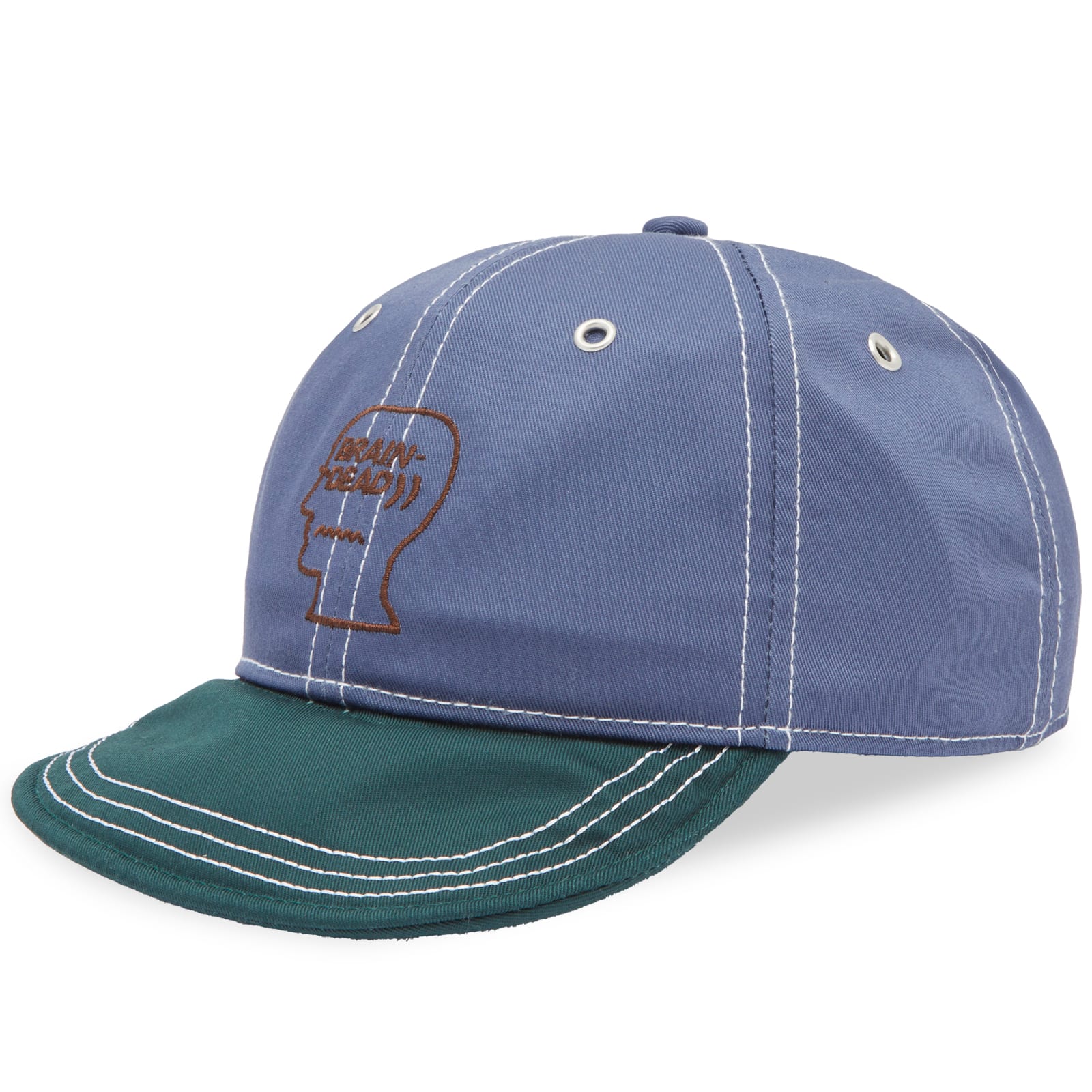 Brain Dead Wire Brim 6 Panel Cap Blue | END. (US)