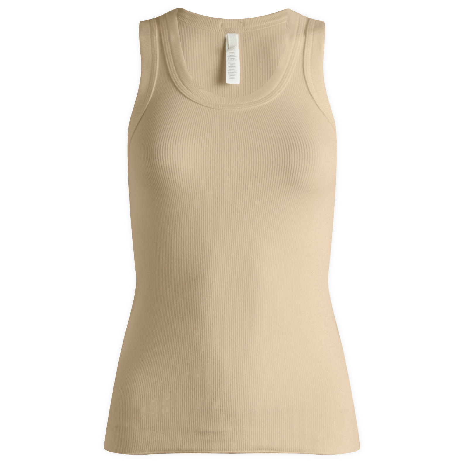 SKIMS Cotton Rib High Scoop Tank Latte | END. (CN)