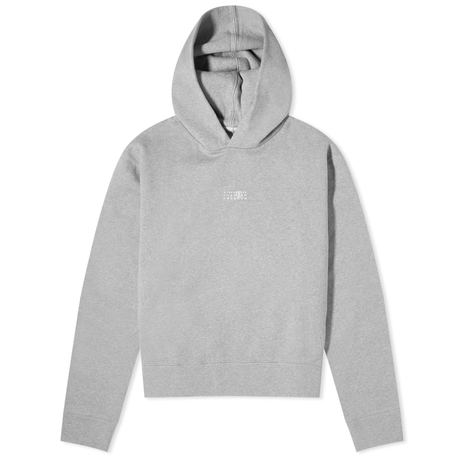 MM6 Maison Margiela Logo Hoody Grey Melange | END. (GB)