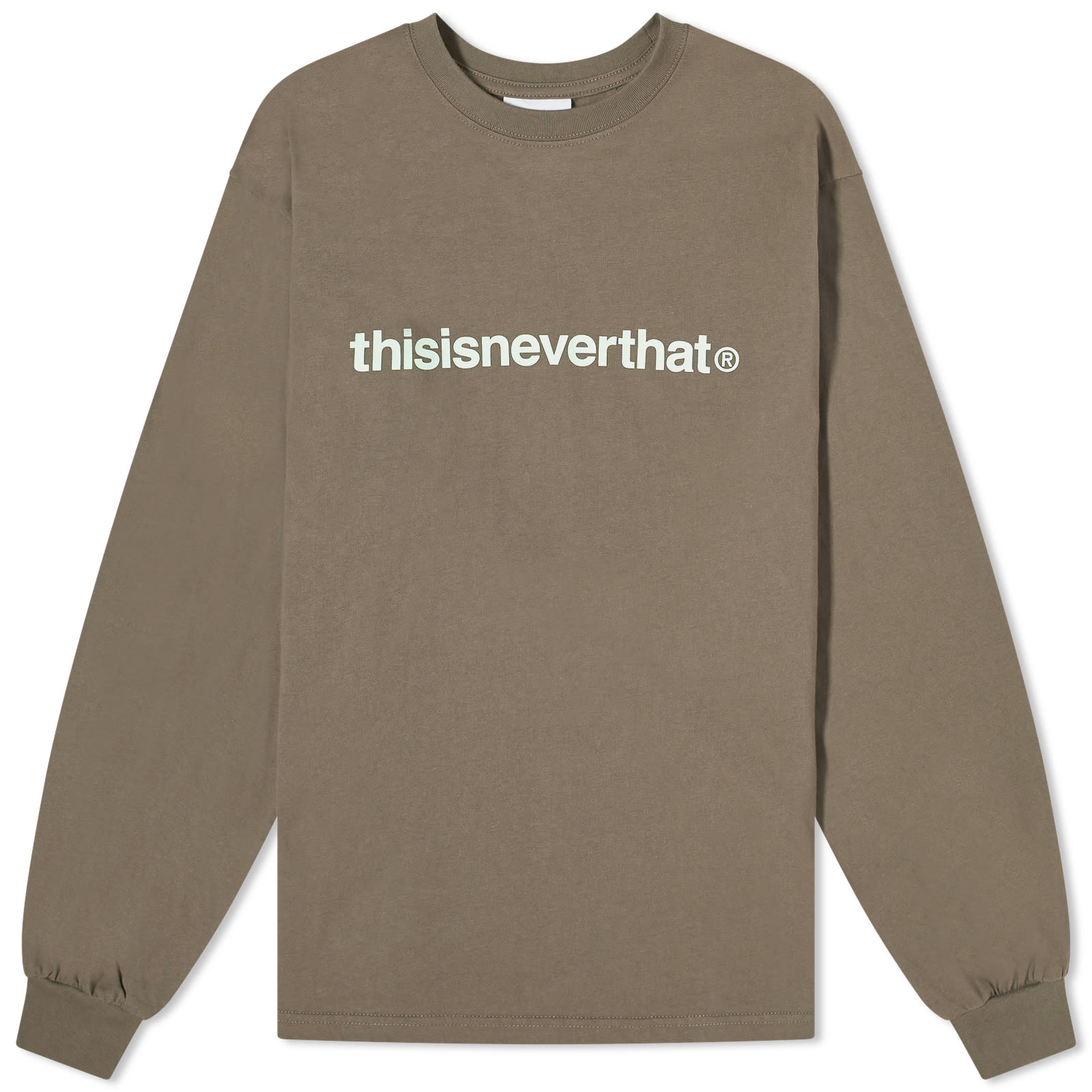 thisisneverthat T-Logo Long Sleeve T-Shirt Mocha | END. (GB)