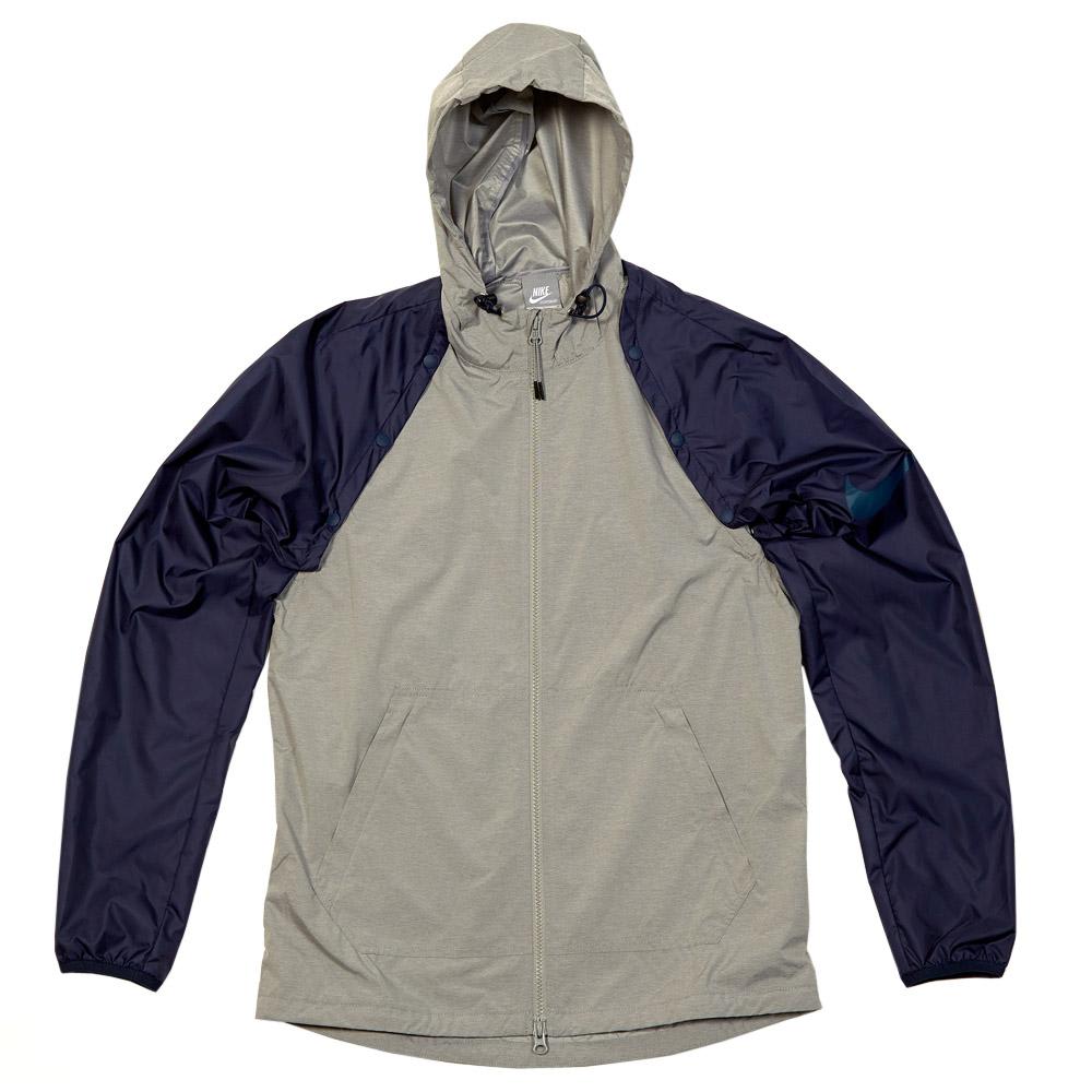 Nike AS Grey Scale Convertible Jacket Obsidian & Dark Grey Heather ...
