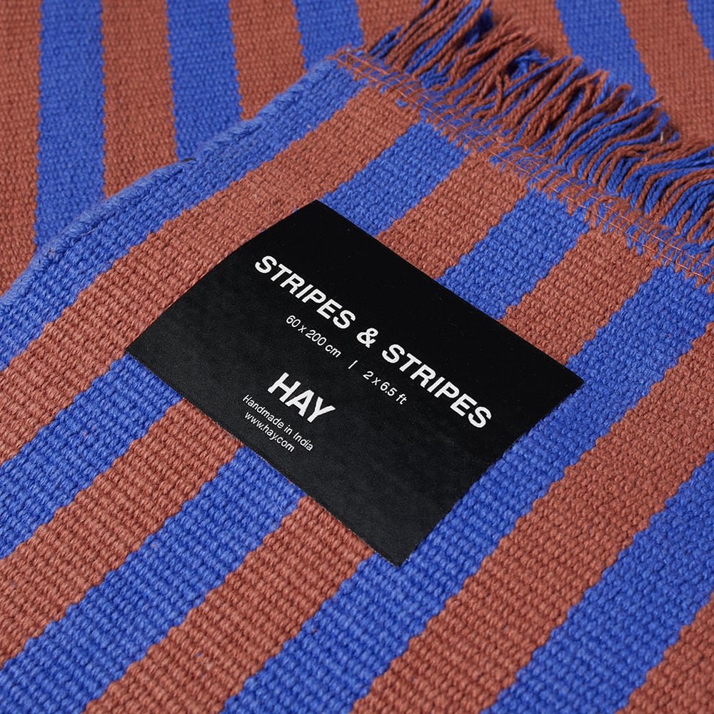 HAY Stripes And Stripes Runner Cacao Sky | END.