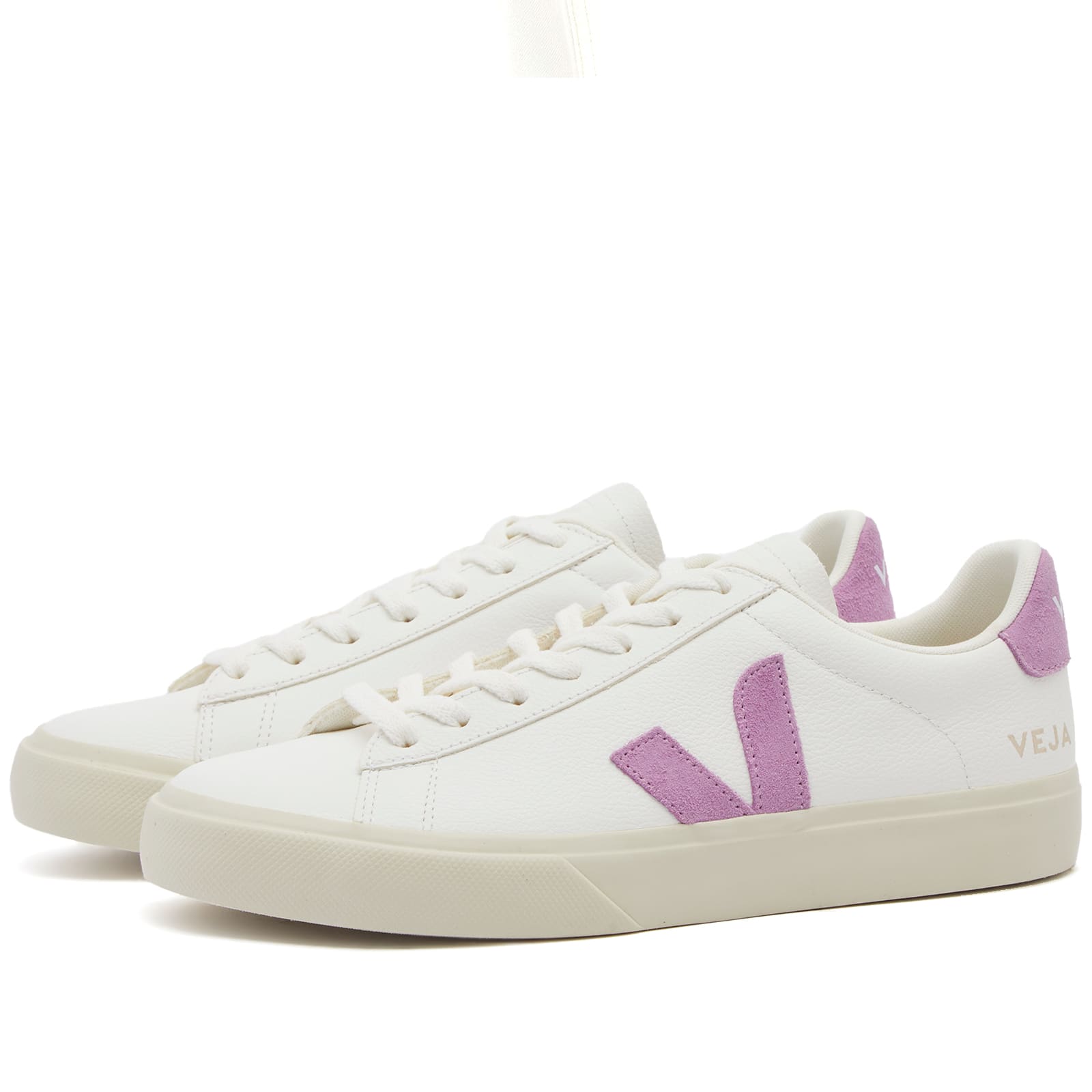 Veja Womens Campo Sneakers Extra White & Mulberry | END.