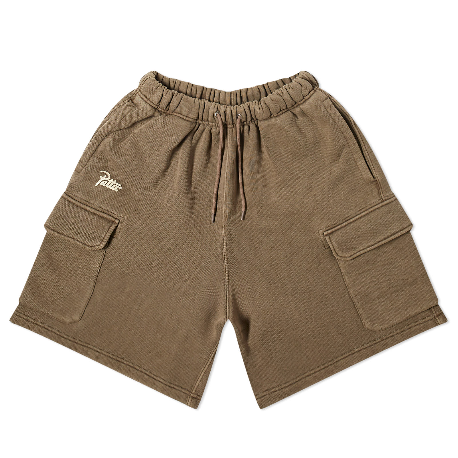 Patta Basic Washed Cargo Sweat Shorts Morel | END. (GB)