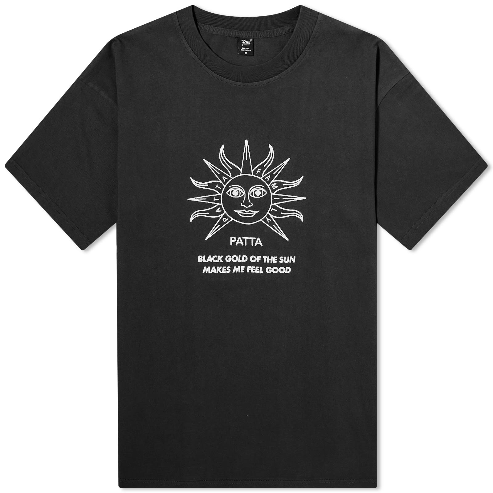 Patta Black Gold Sun T-Shirt Pirate Black | END. (US)