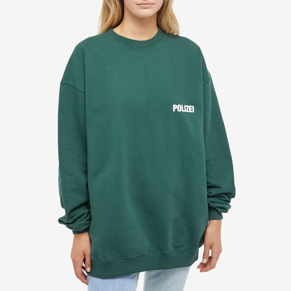 VETEMENTS Polizei Crew Sweat Police Green | END. (US)