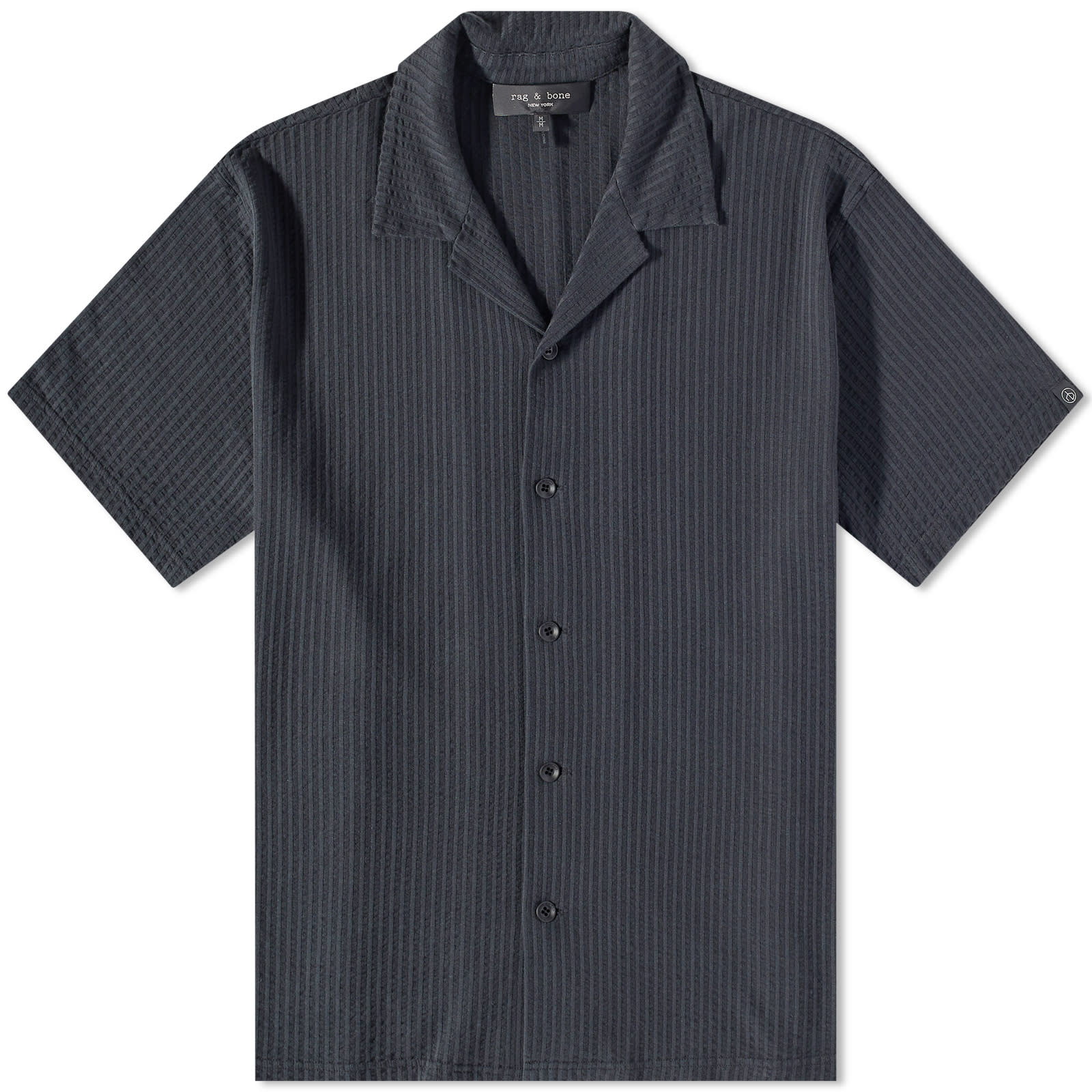 Rag & Bone Avery Seersucker Shirt Black | END. (US)