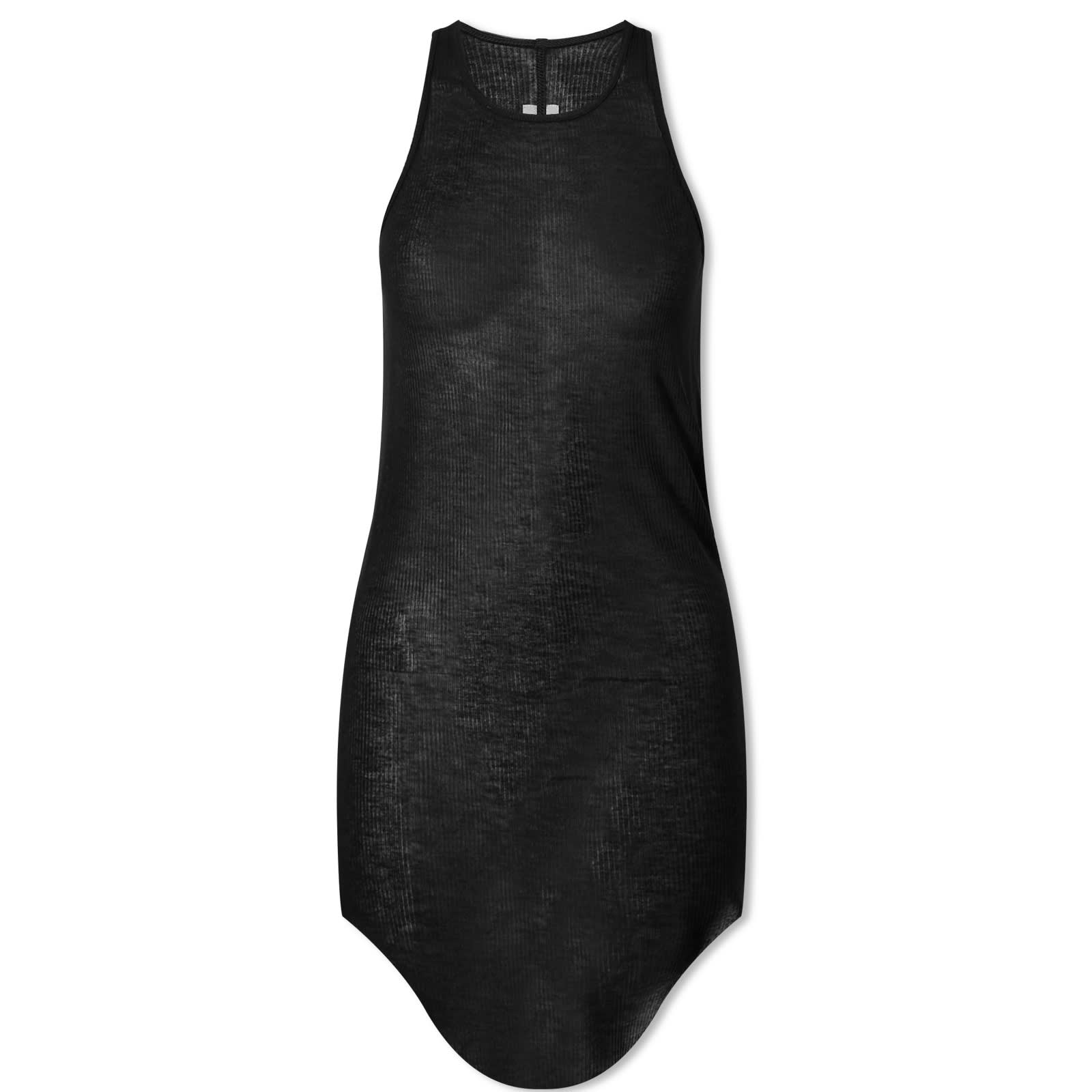 Rick Owens Basic Rib Tank Vest Black | END.