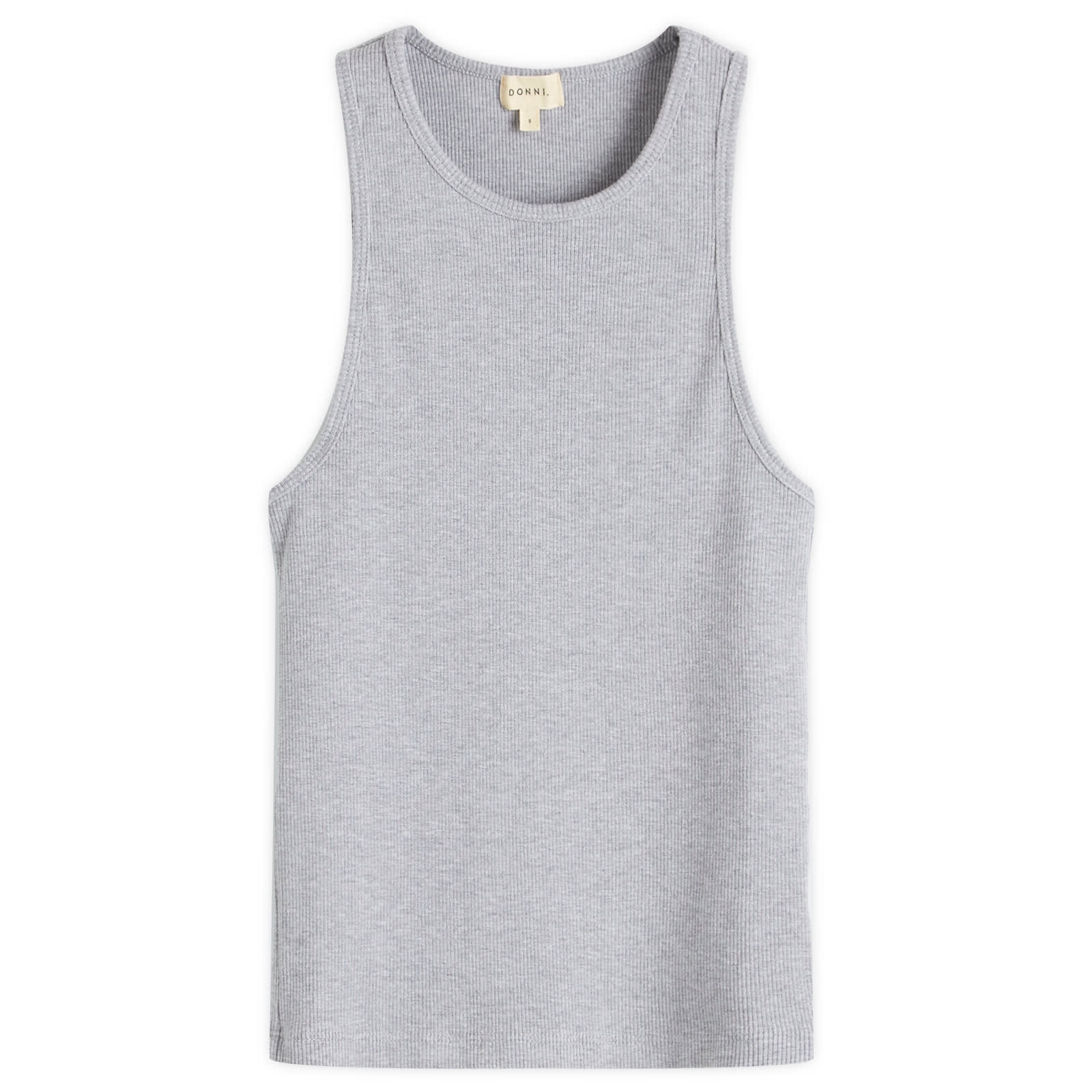 DONNI. Rib Tank Top Heather Grey | END. (US)