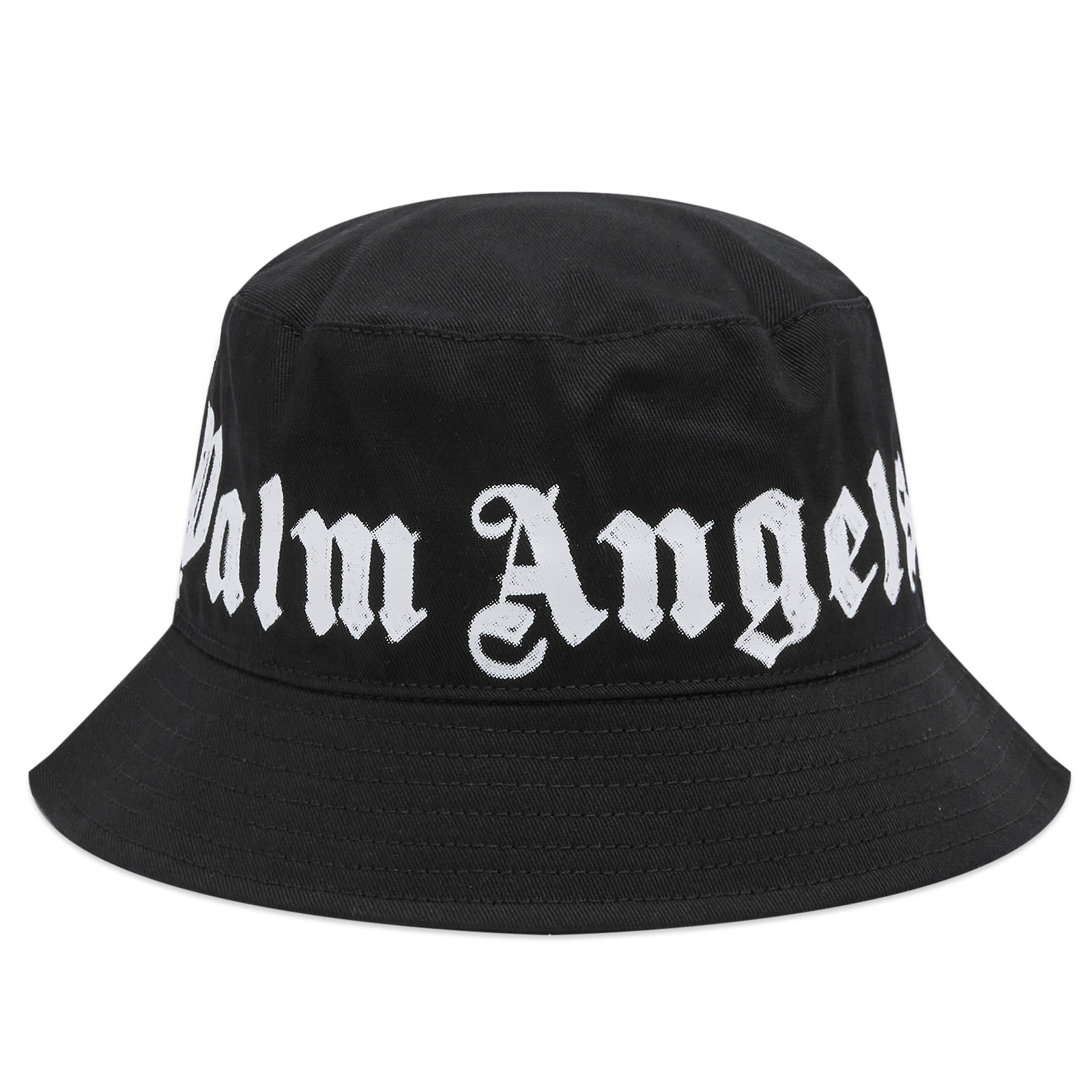 Palm Angels Logo Bucket Hat Black | END. (GB)