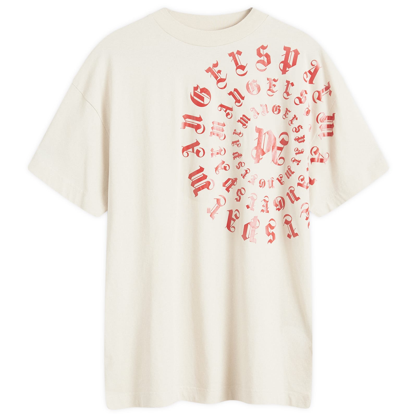 Palm Angels Vertigo T-Shirt Beige | END. (US)