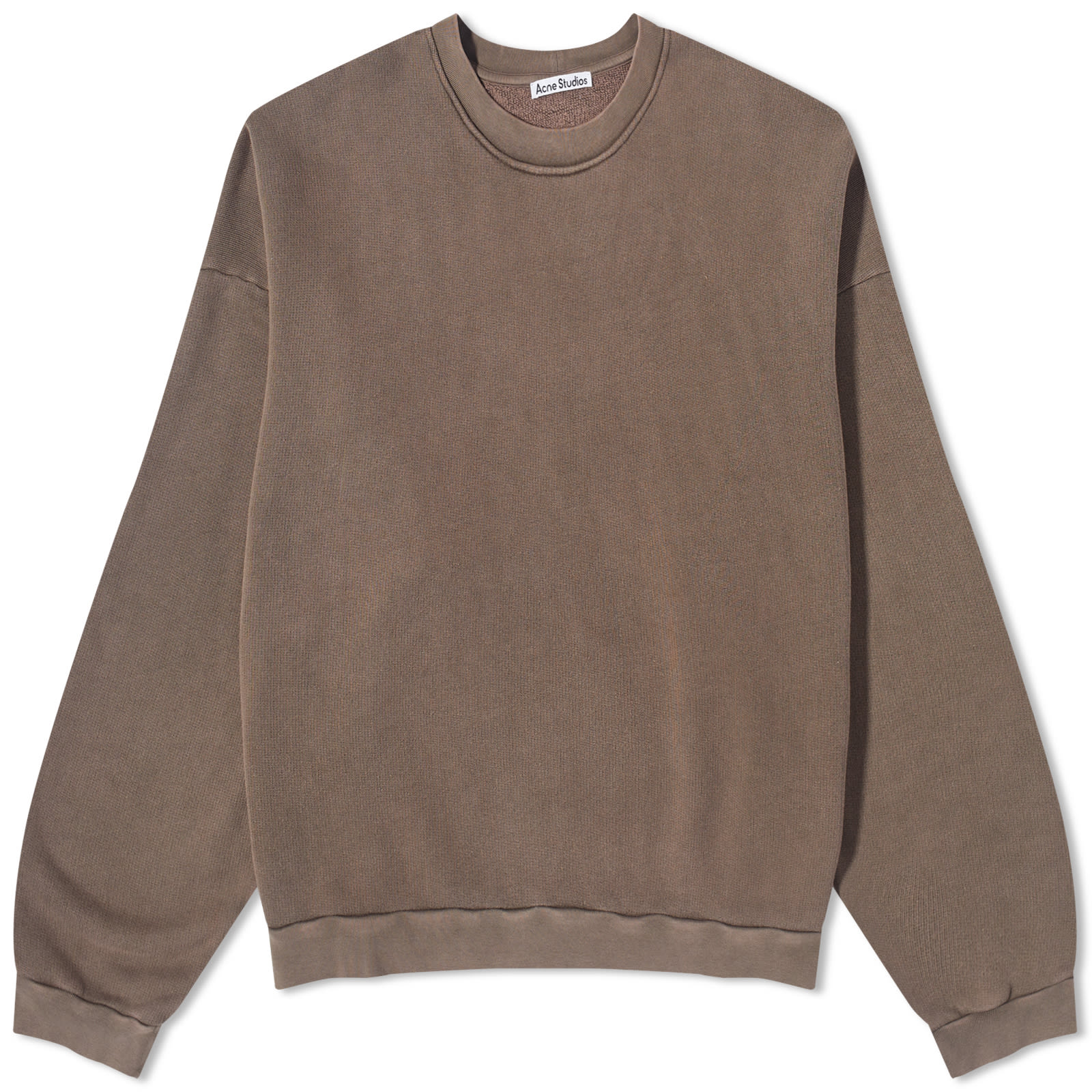 Acne Studios Fester Vintage Crew Sweat Dark Brown | END. (US)