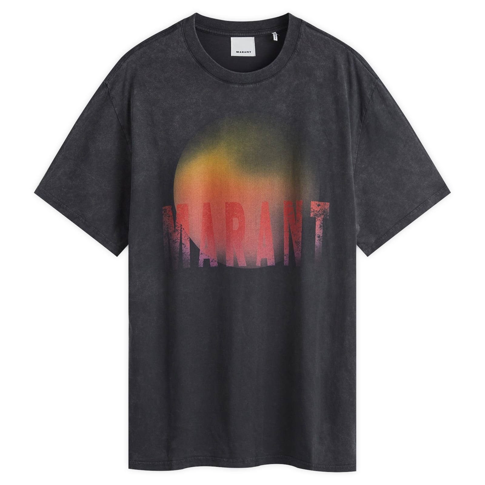 Isabel Marant Hugo Washed Logo T-Shirt Faded Black | END. (AU)