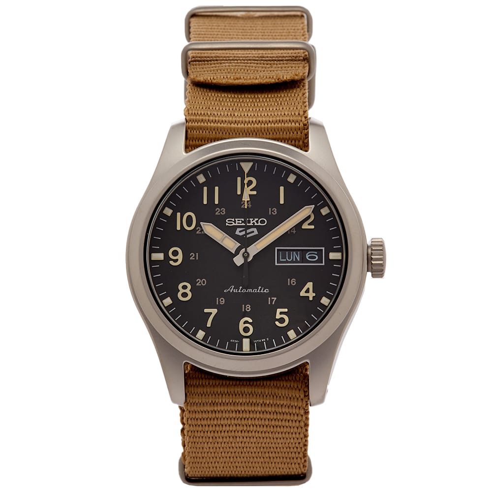 Seiko 5 Sports Field Automatic Day Date Watch Khaki | END. (US)