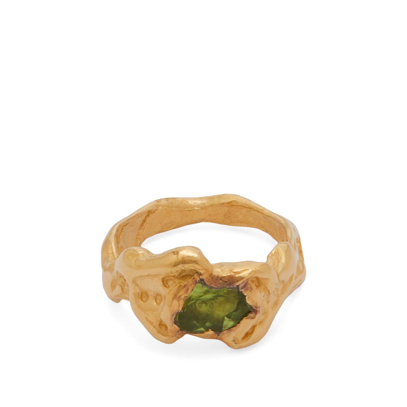 Simuero Ola Ring Gold & Green Peridot | END. (GB)