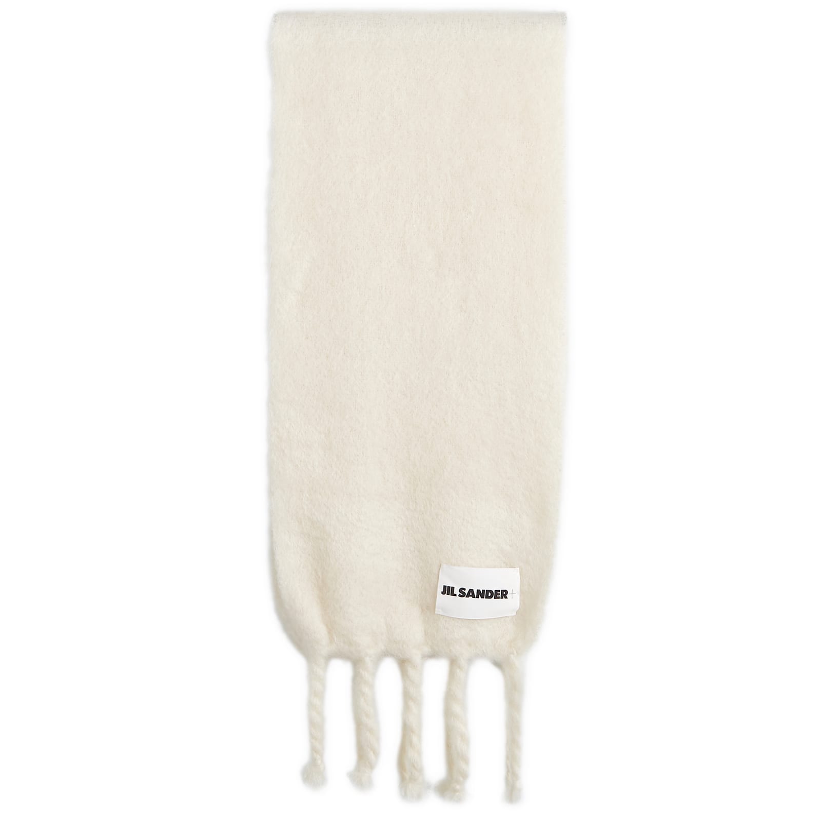 Jil Sander Plus Label Logo Scarf White | END. (US)