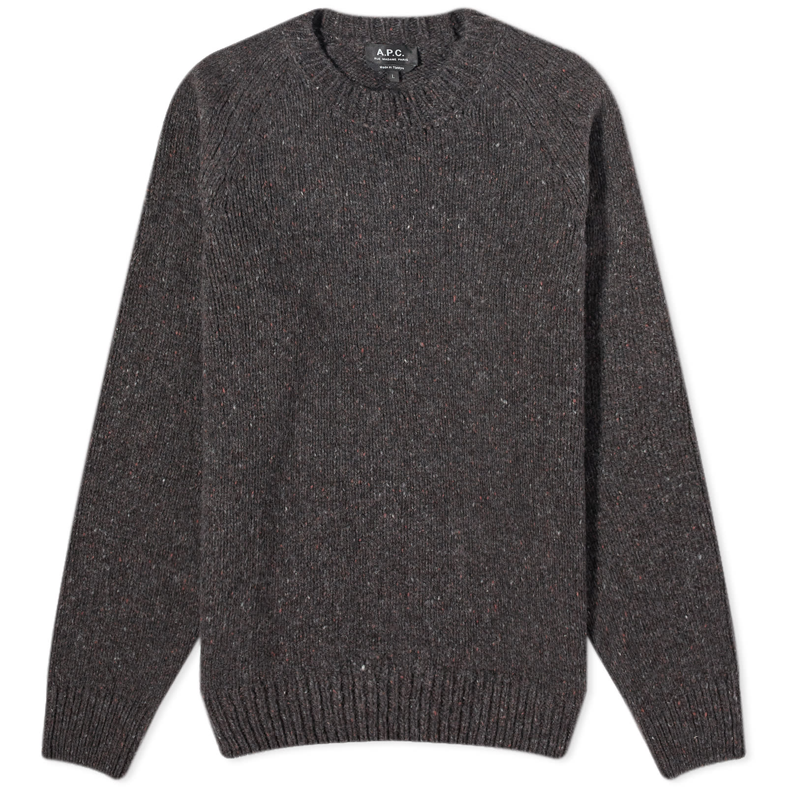 A.P.C. Harris Donegal Crew Knit Anthracite | END. (KR)
