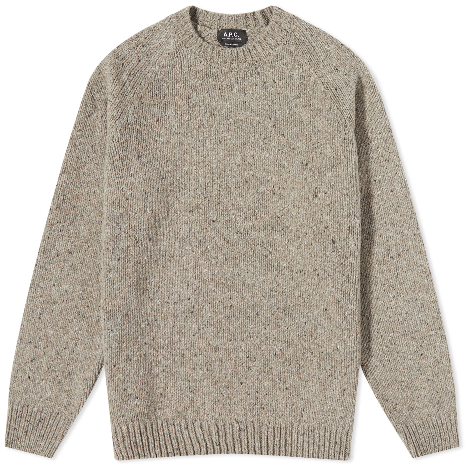 A.P.C. Harris Donegal Crew Knit Taupe | END. (KR)