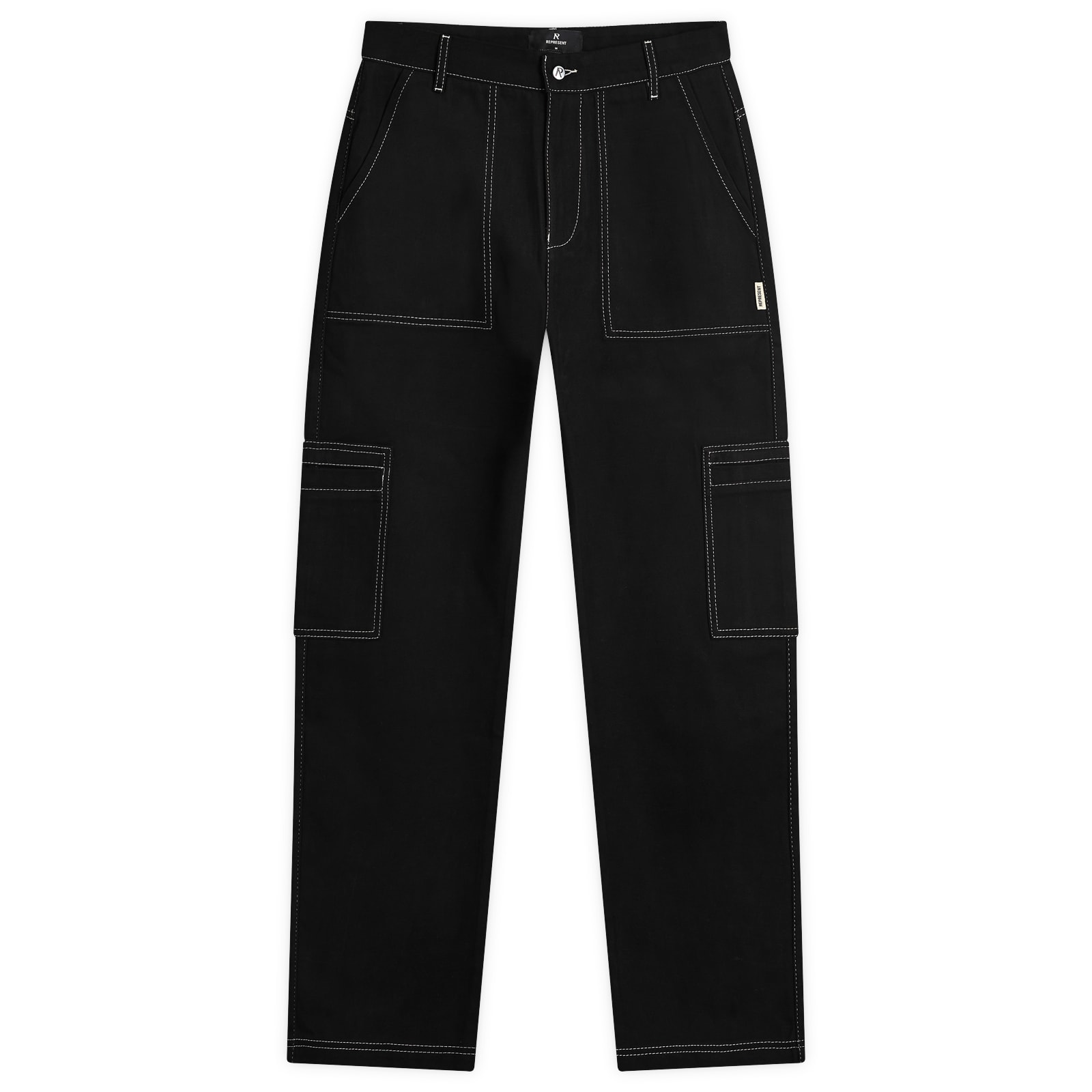 Represent Contrast Stitch Pant Jet Black | END. (US)