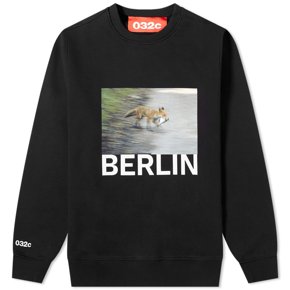 032c Berlin Printed Crew Sweat Black | END.