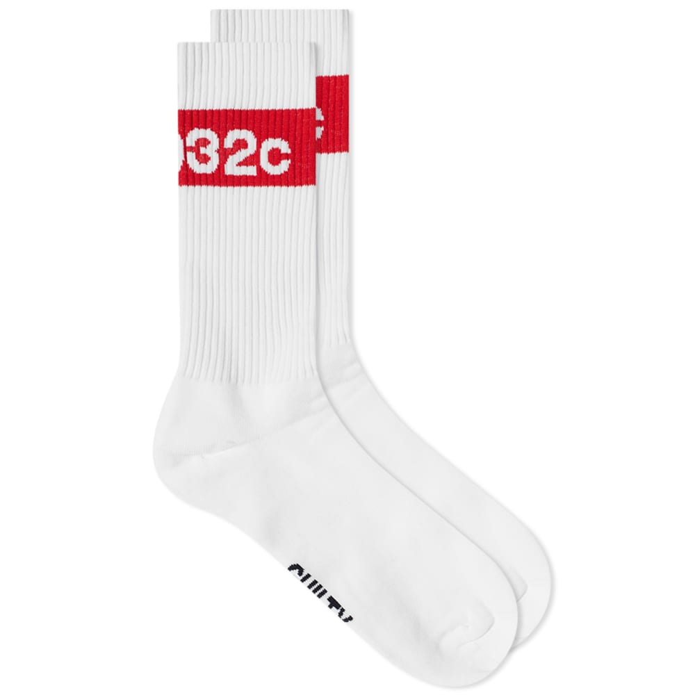 032c Taped Logo Sock White | END. (JP)