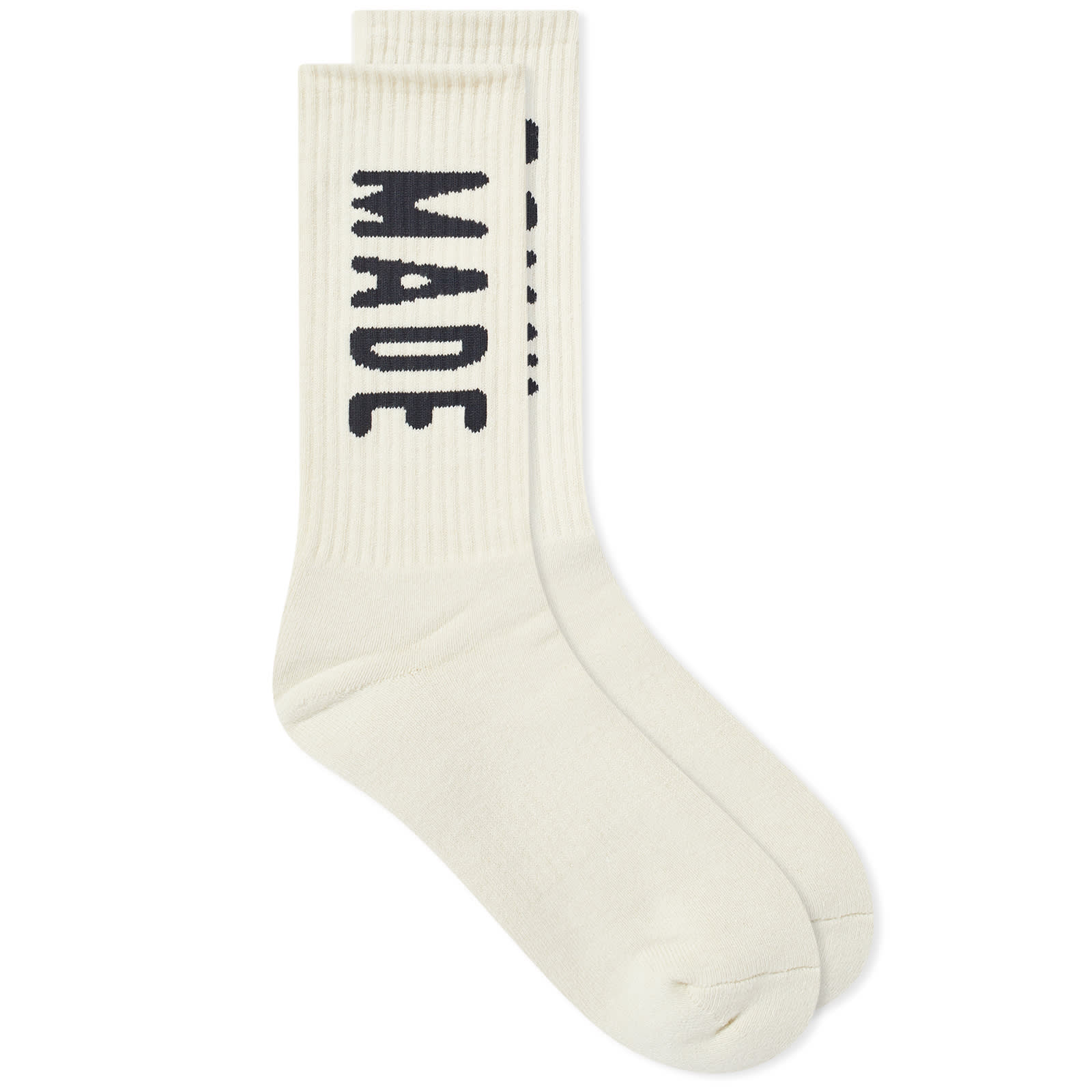 Human Made HM Logo Socks White | END. (GB)