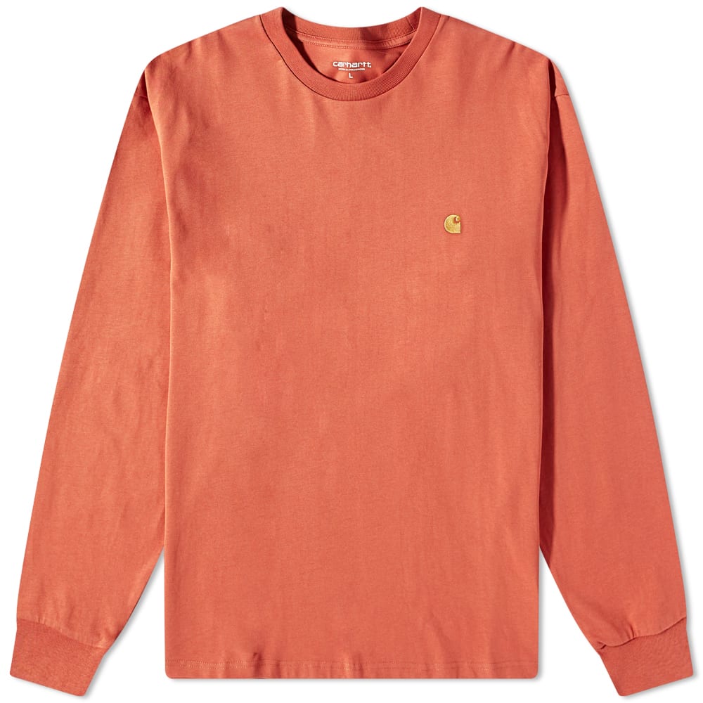 Carhartt WIP Long Sleeve Chase T-Shirt Phoenix & Gold | END. (GB)