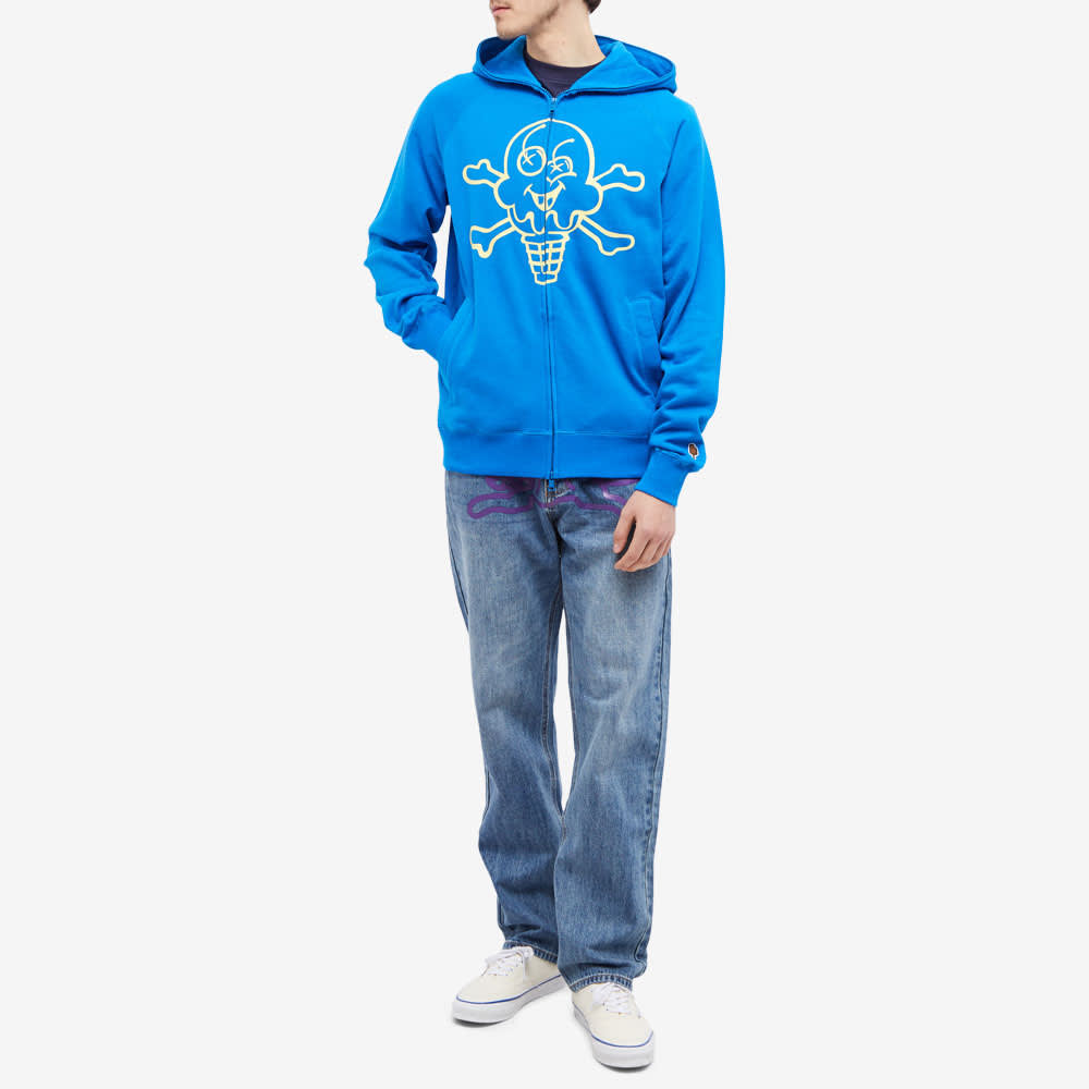 ICECREAM Cones & Bones Zip Hoody Blue | END. (TW)