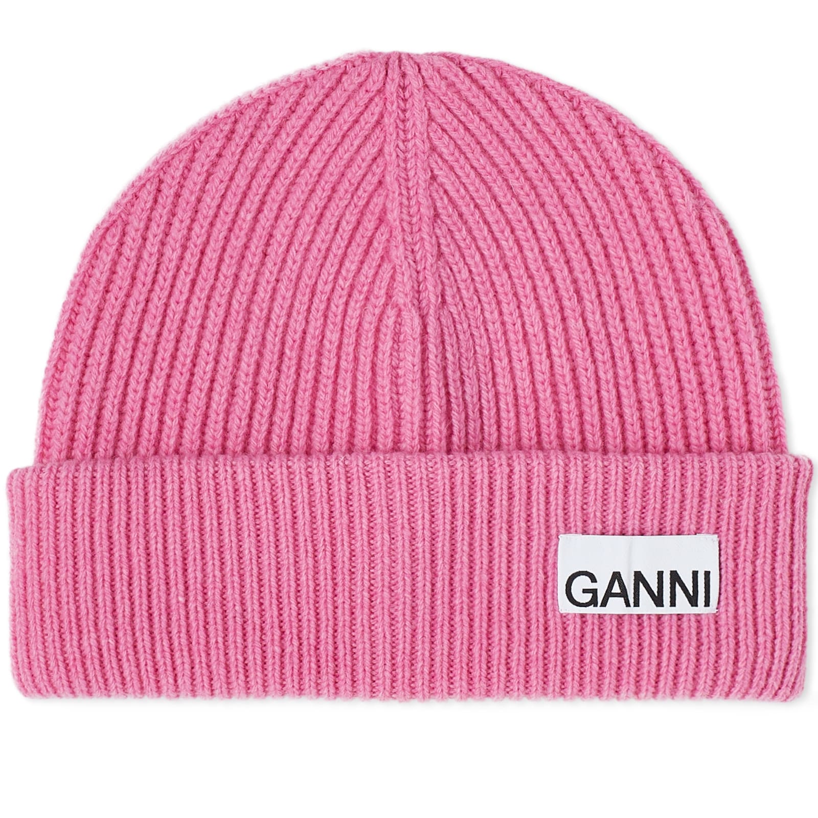 GANNI Rib Knit Beanie Cone Flower | END. (GB)