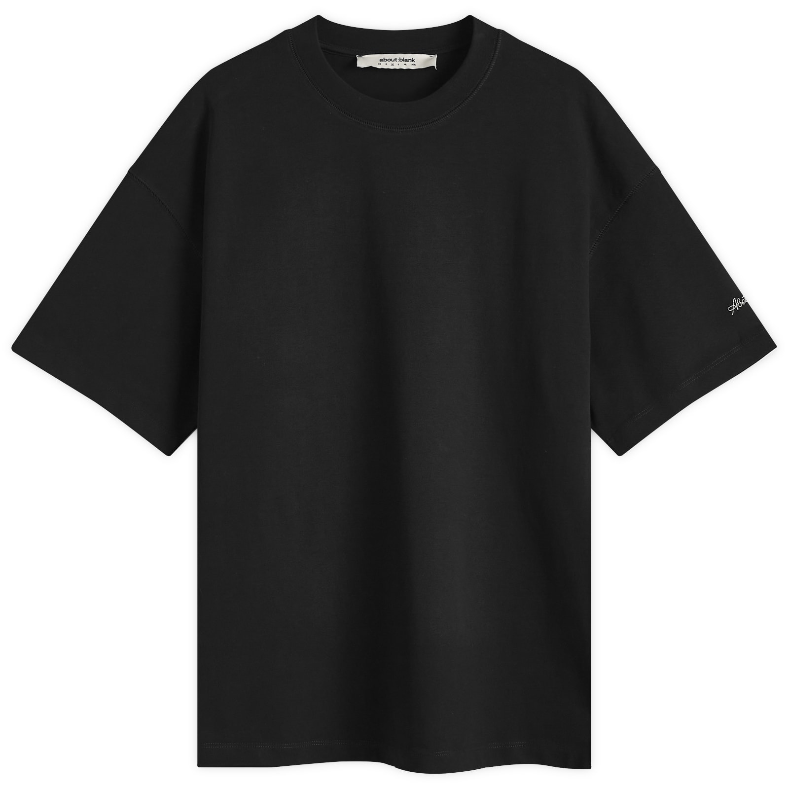 about:blank Chain Stitch T-Shirt - Presented by END. Black | END. (GB)