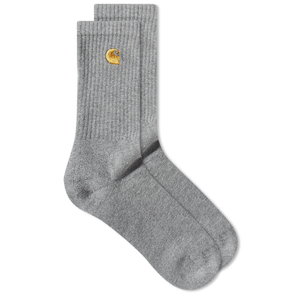 Carhartt WIP Chase Sock Grey Heather & Gold | END. (KR)