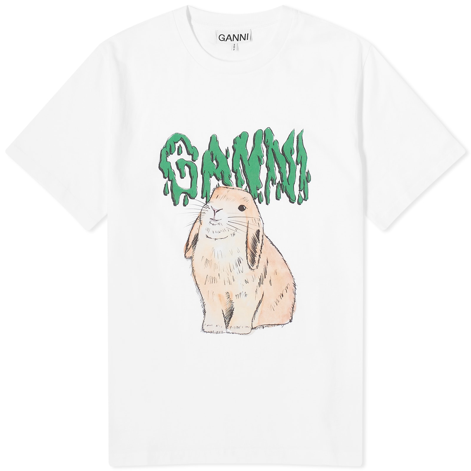 Ganni Bunny T-Shirt Bright White | END. (JP)