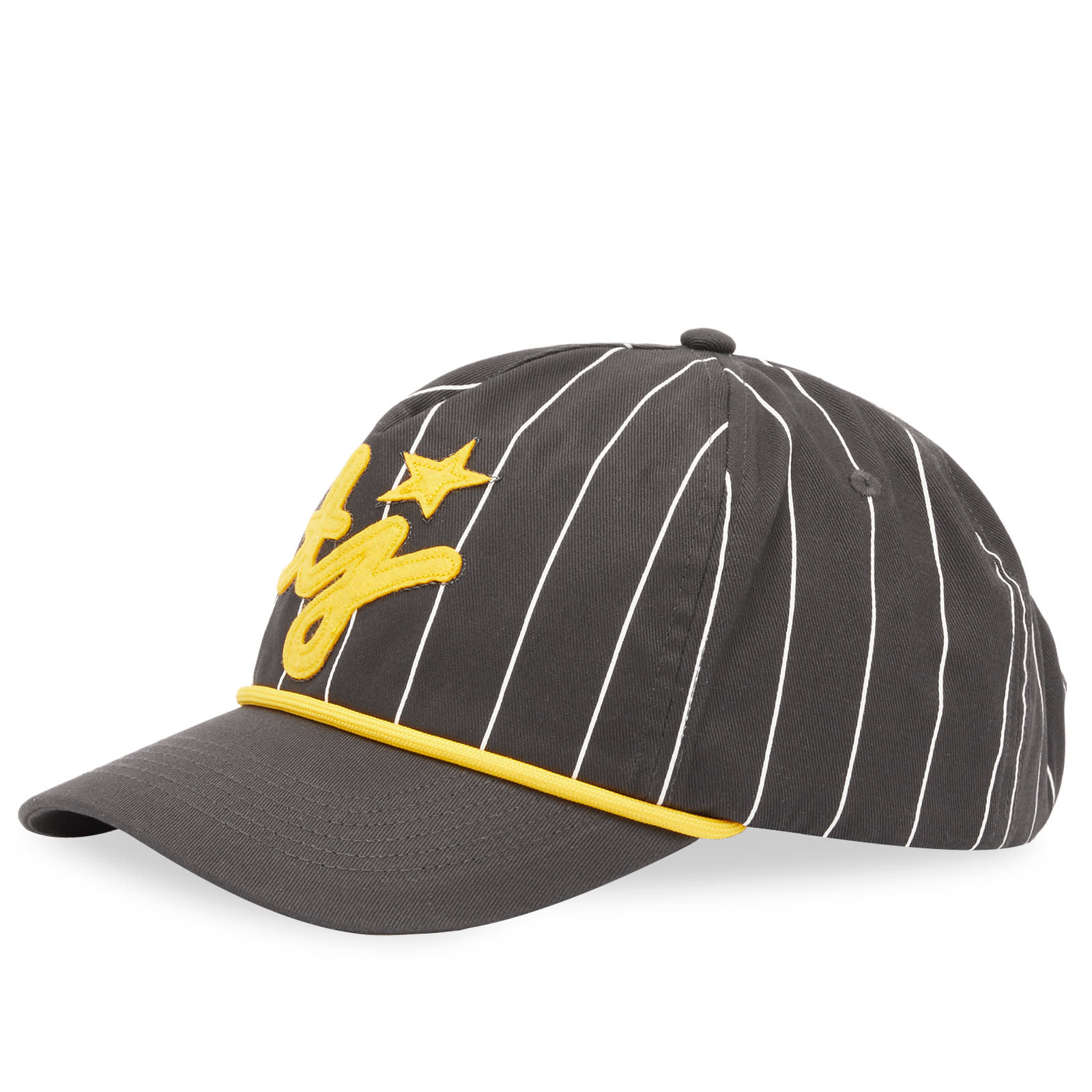 TwoJeys Pinstripe Cap Black & Yellow | END. (US)