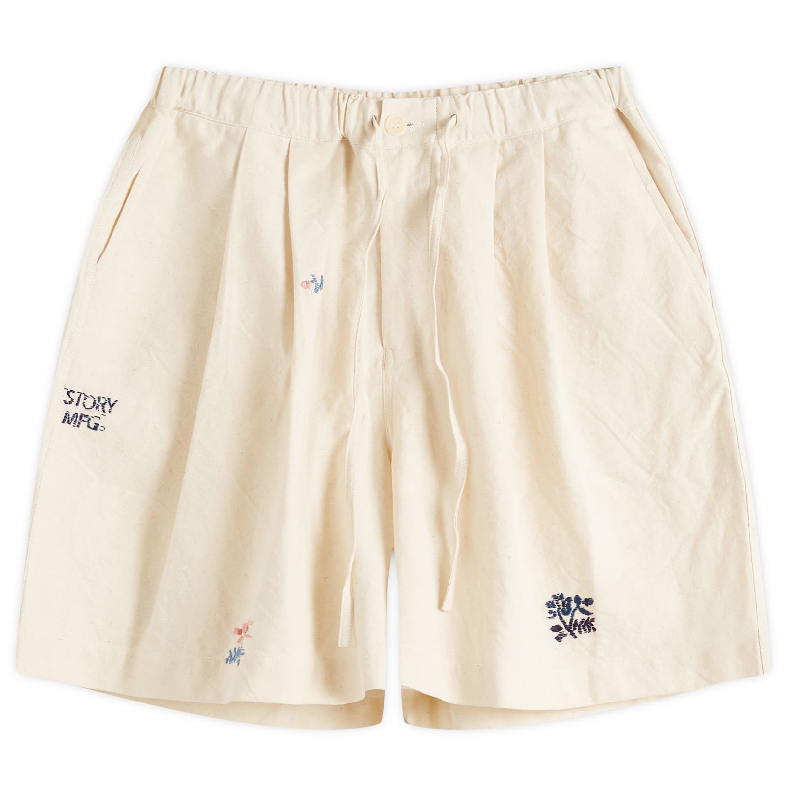 Story mfg. Bridge Shorts Ecru Interrupted | END. (US)