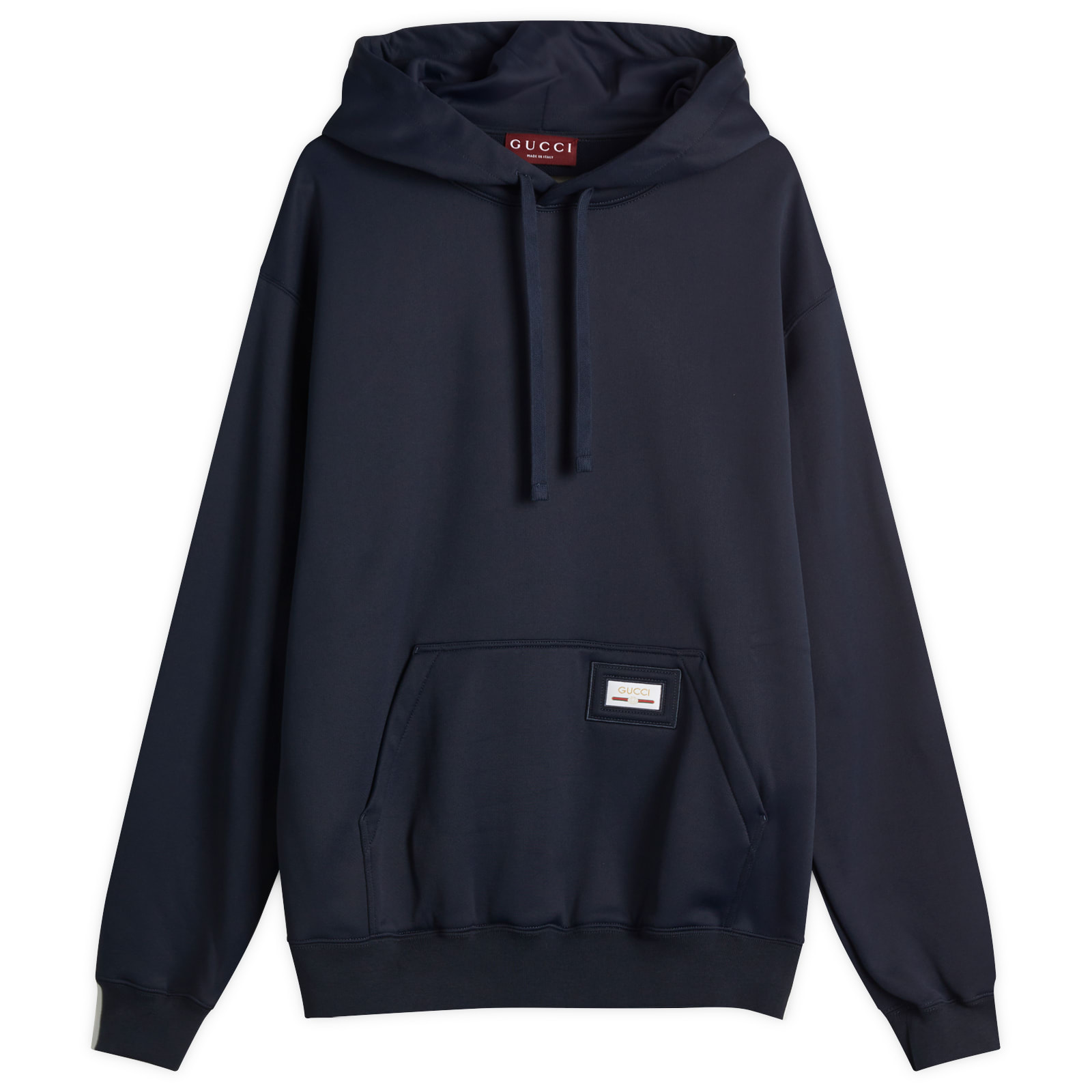 Gucci Tech Nylon Fleece Hoodie Blue Navy | END. (GB)