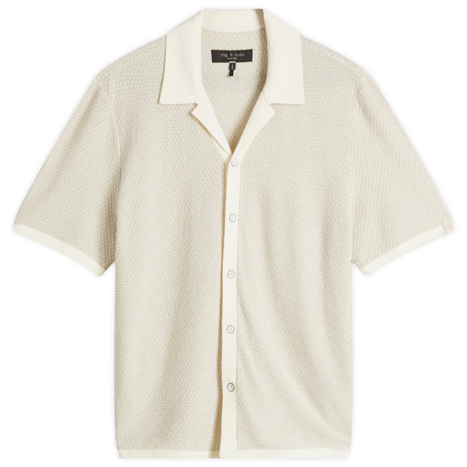 Rag & Bone Zig-Zag Towelling Avery Shirt Ivory | END. (GB)