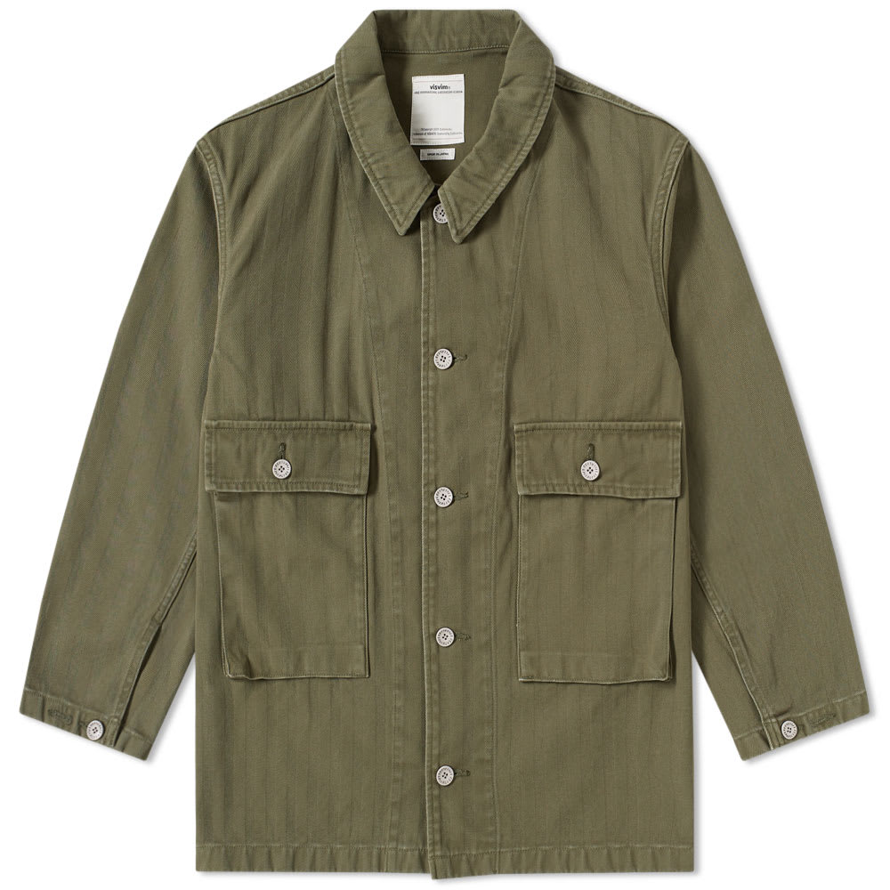Visvim Fuller Coverall Shirt Green | END. (US)