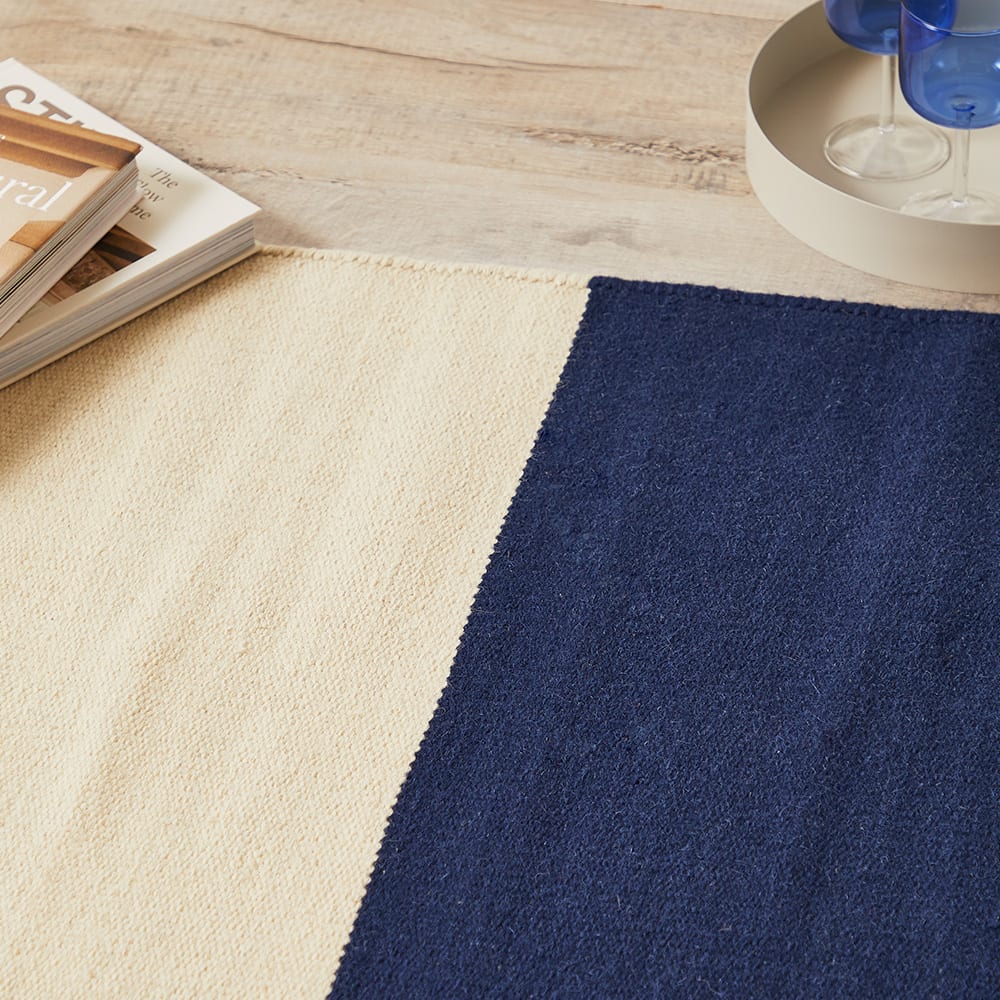 HAY x Ethan Cook Flat Works Rug - 170 x 240cm Blue Offset | END. (SG)