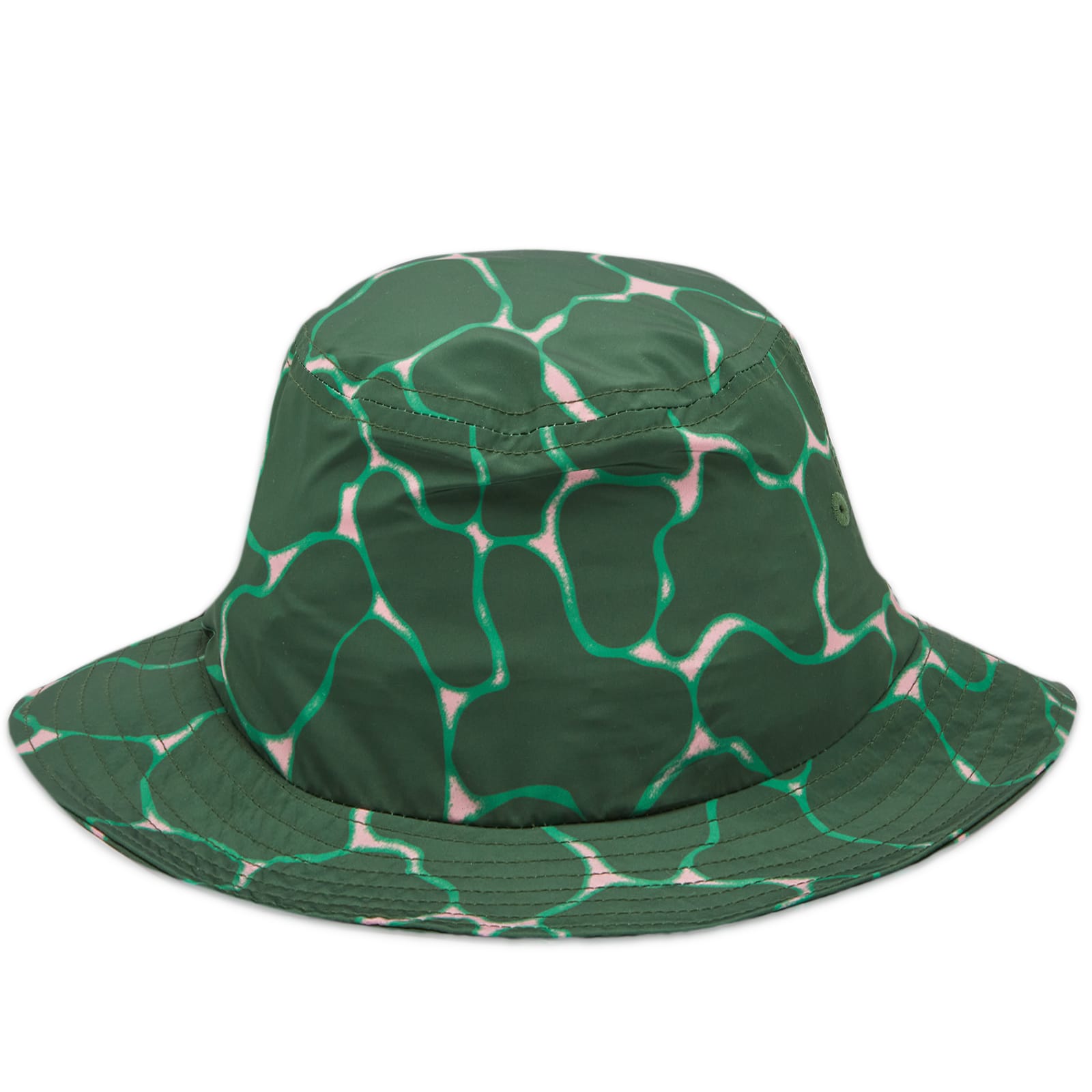 Gramicci Men's Shell Bucket Hat Ripple Green - Curated Menswear